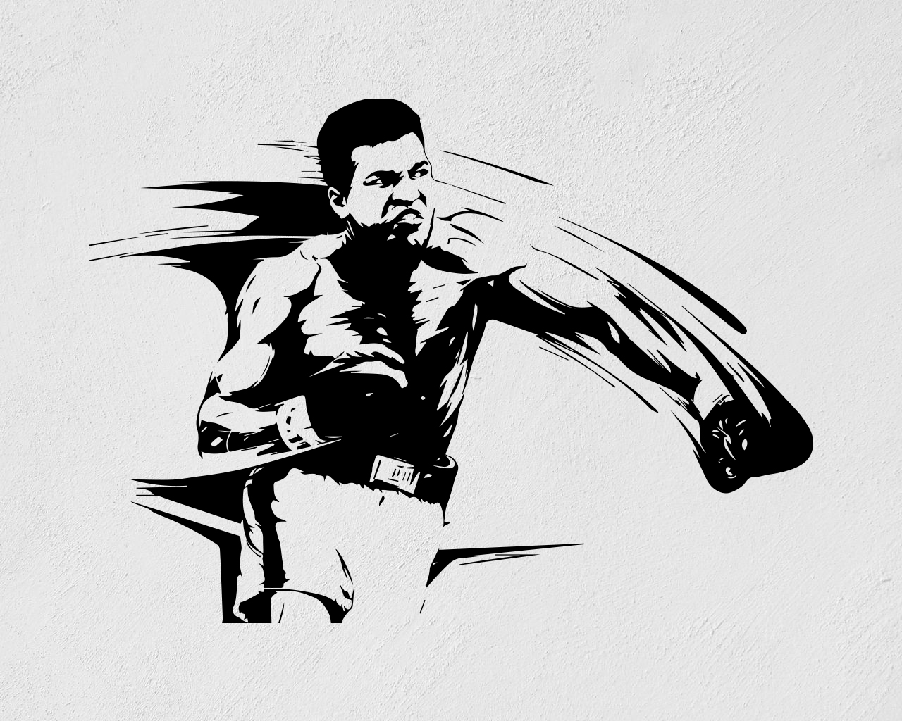 Muhammad Ali The Great American Boxer Wall Sticker Vinyl Dec | Inspire ...