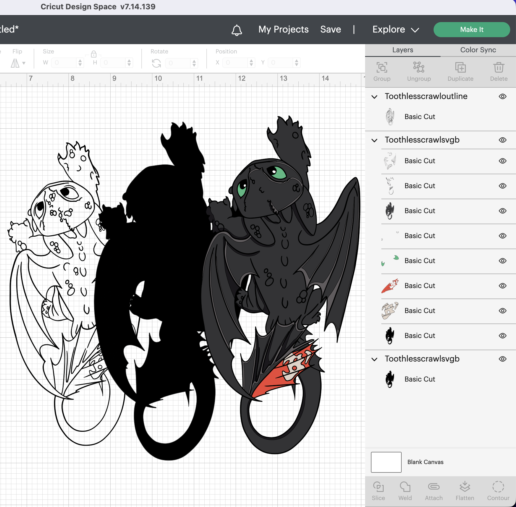 Crawly Toothless dragon SVG, Night fury svg layered - Inspire Uplift