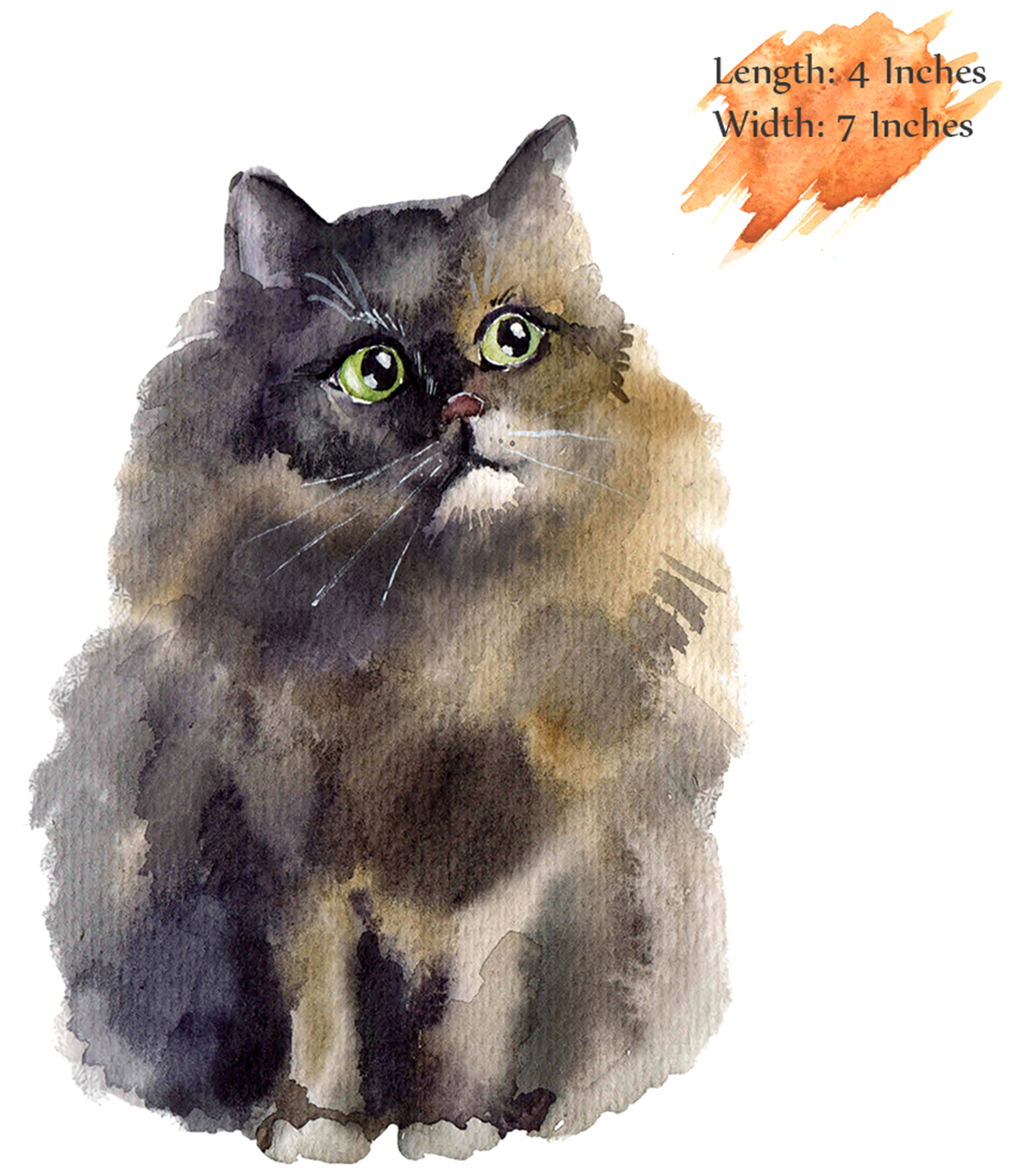 Watercolor Clipart. Cat Clipart. Digital pets clipart. Poste - Inspire ...