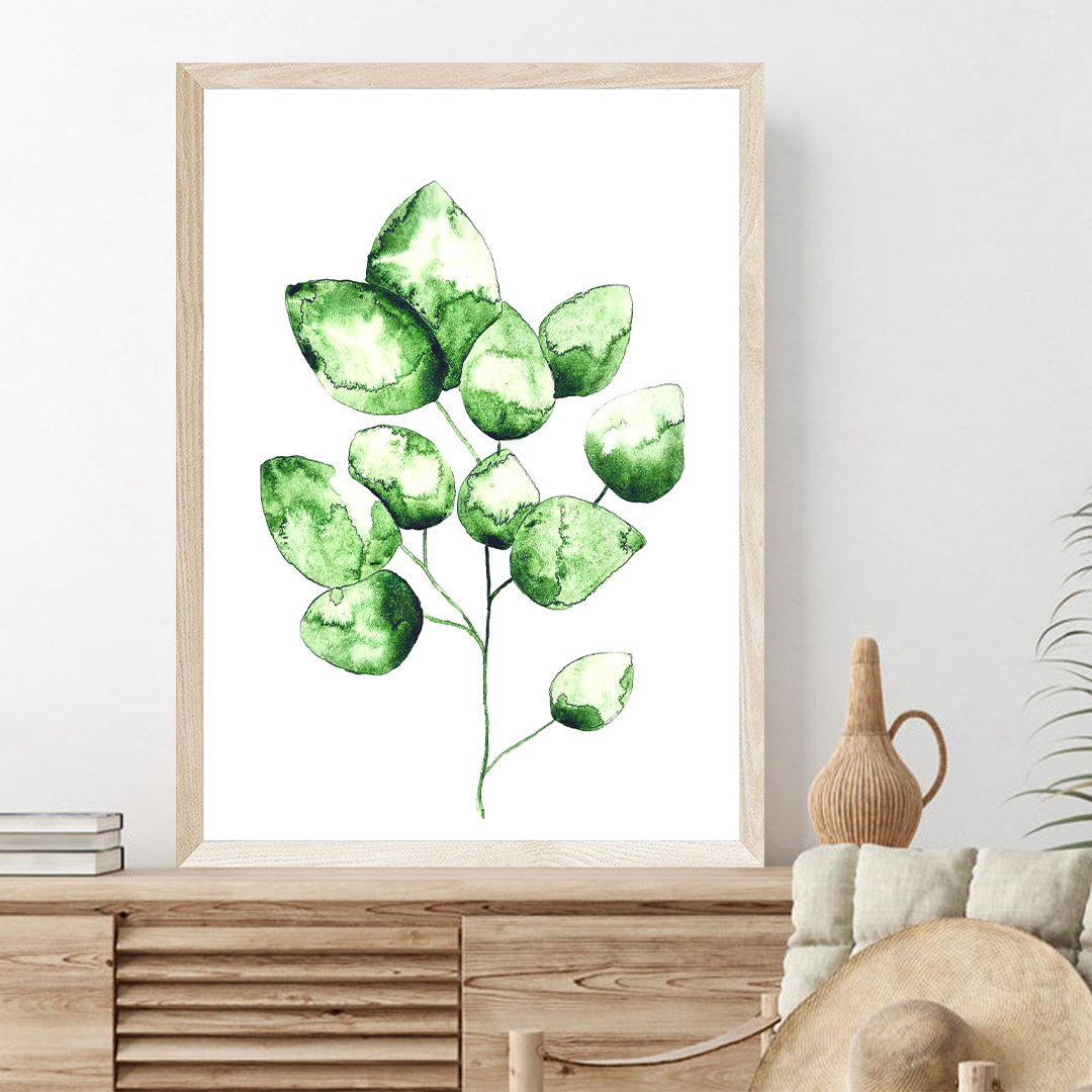 Set of 4 Botanical Print Set, Plant Posters, Greenery Prints - Inspire ...