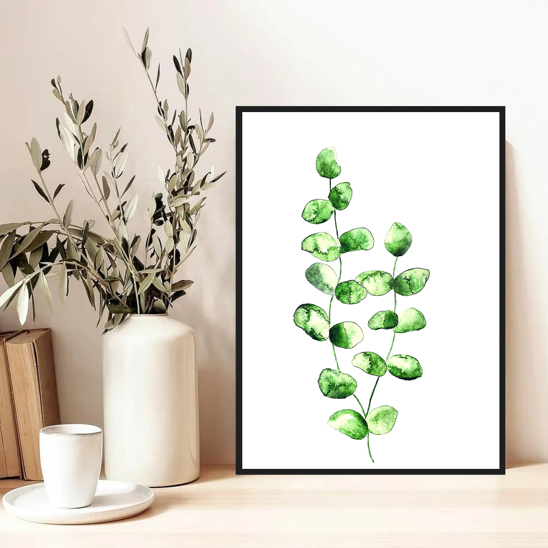 Set of 4 Botanical Print Set, Plant Posters, Greenery Prints - Inspire ...