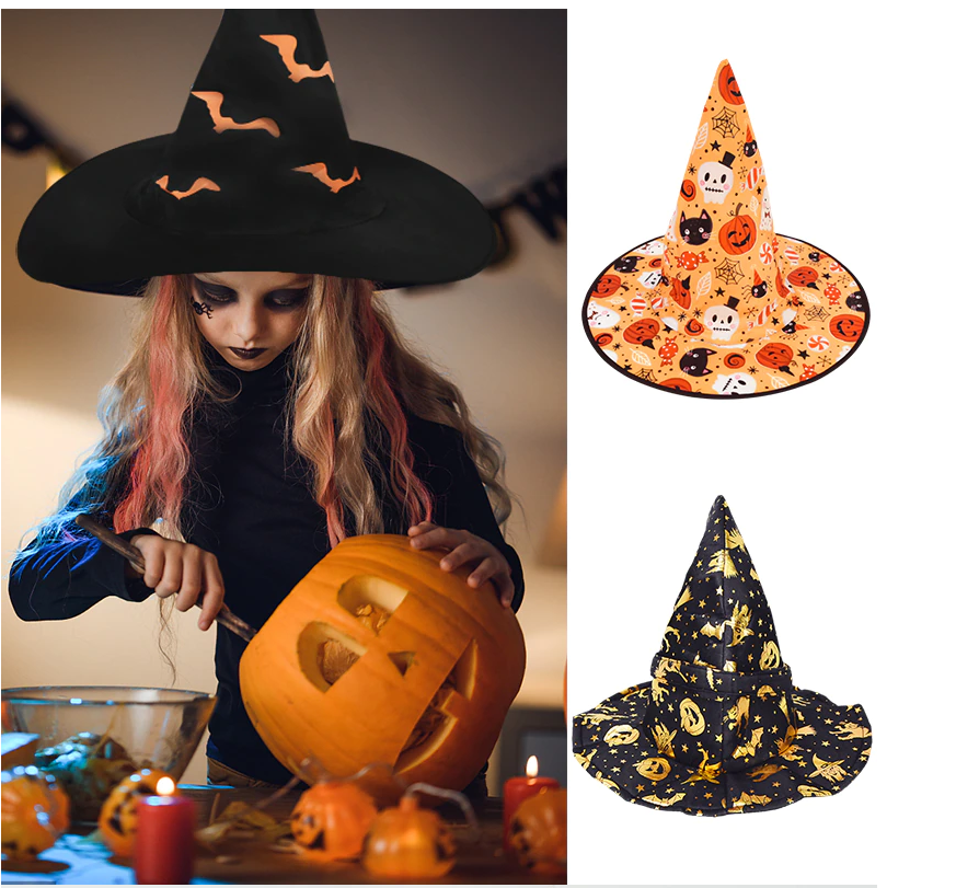 Adult Kids Children Halloween Witch Hats Masquerade Wizard H | Inspire ...