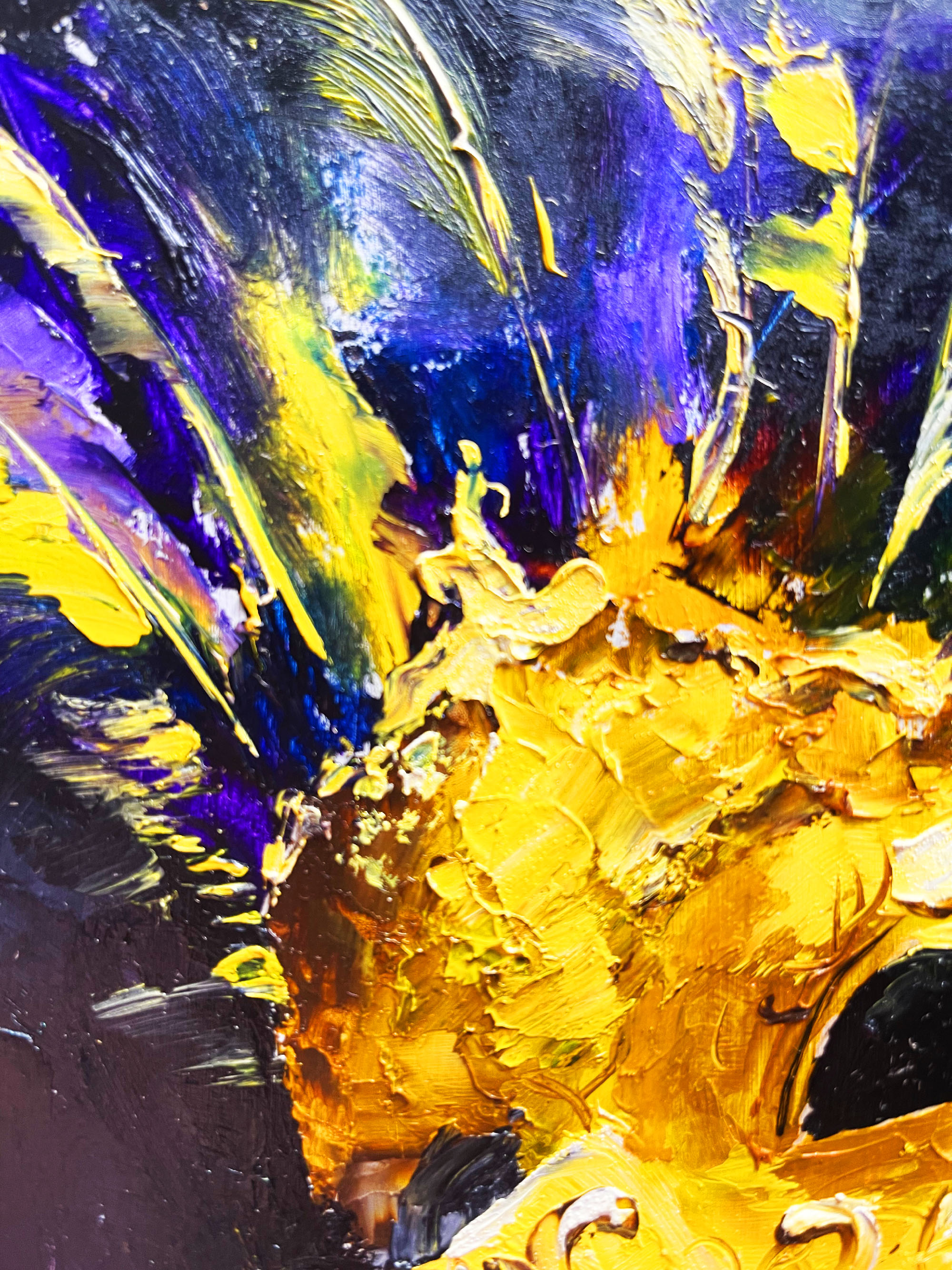 Venecian mask Painting Original Oil Art Faceless Venice - Inspire Uplift