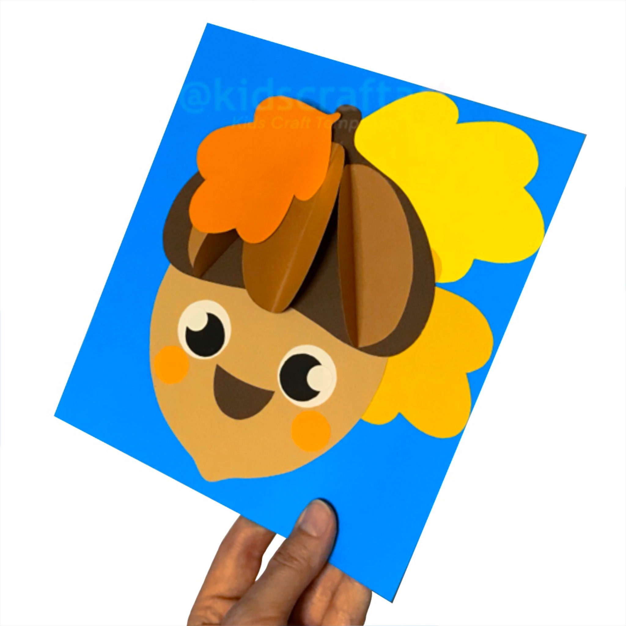 Acorn Fall craft for kids Autumn Craft Printable Craft Teach - Inspire ...