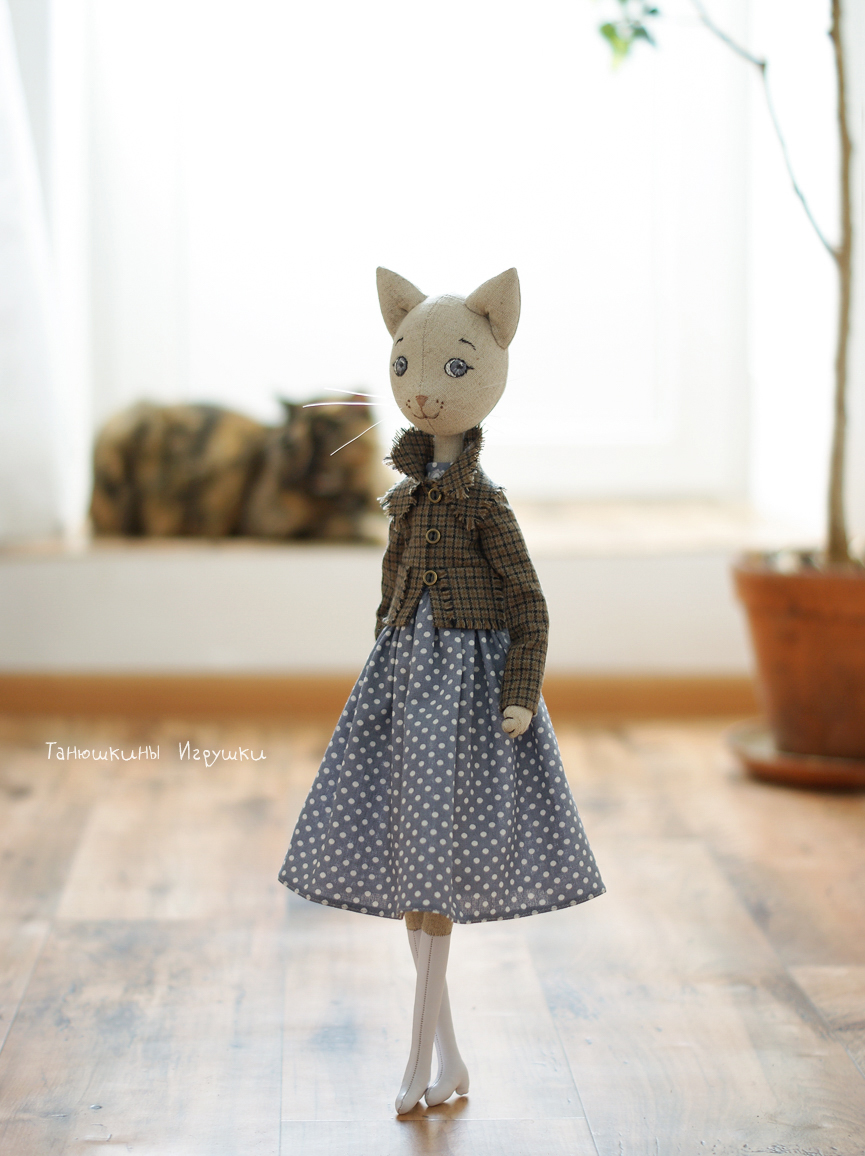 Doll dress pattern - sewing soft toy cat, making a heirloom - Inspire ...