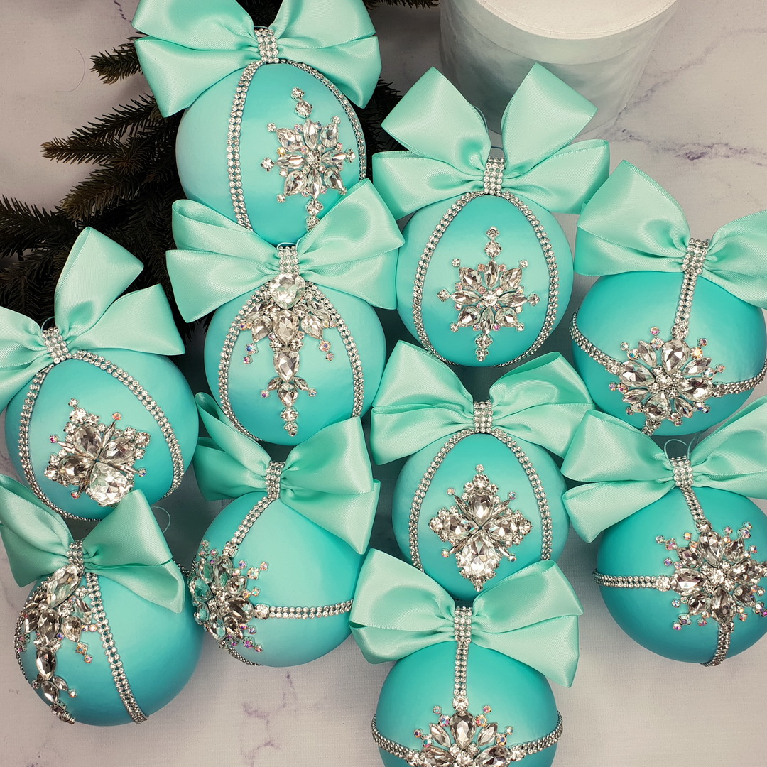 Christmas rhinestones ornaments, Handmade balls, Xmas decora | Inspire ...