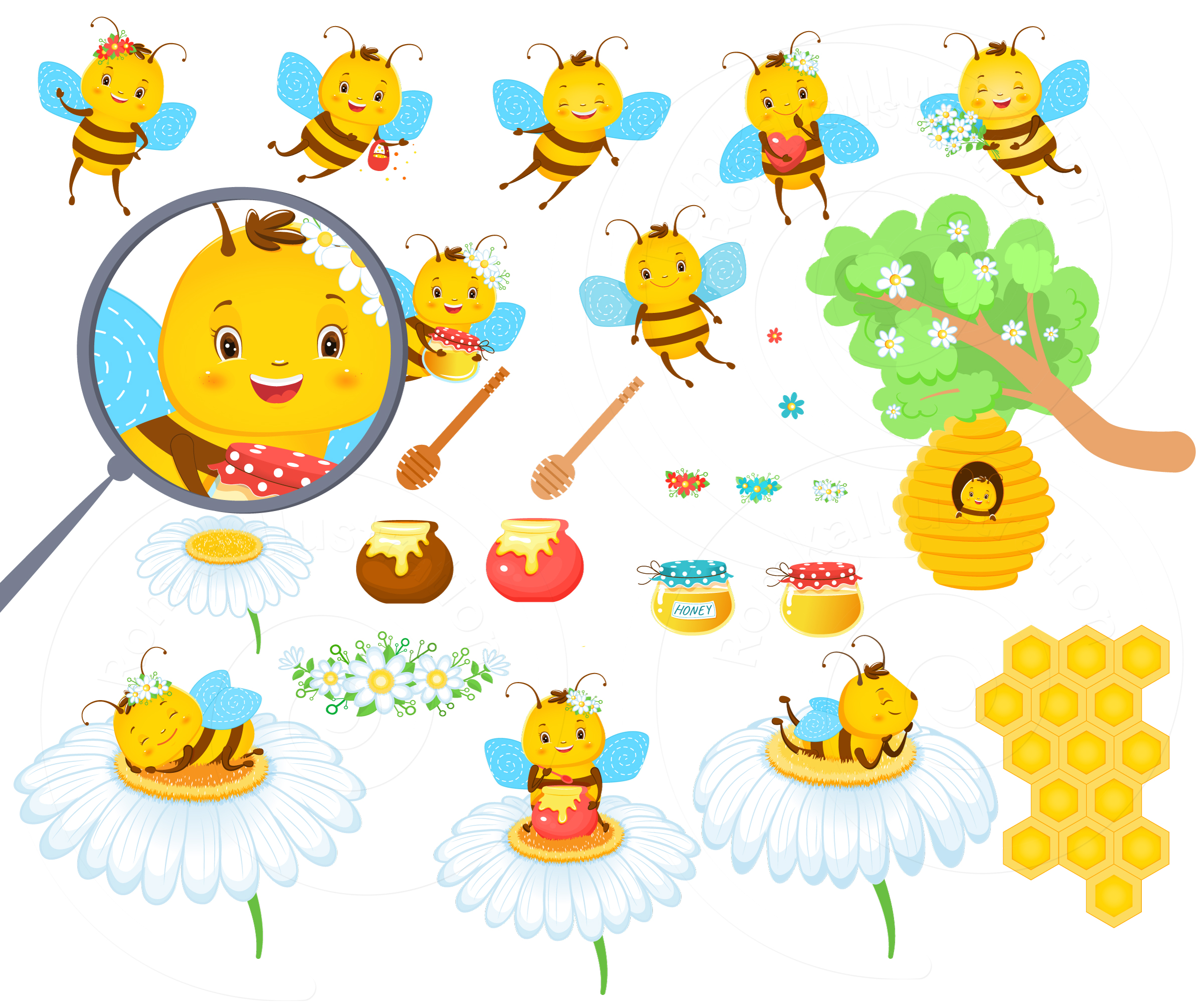 Honey bees clip art - Inspire Uplift