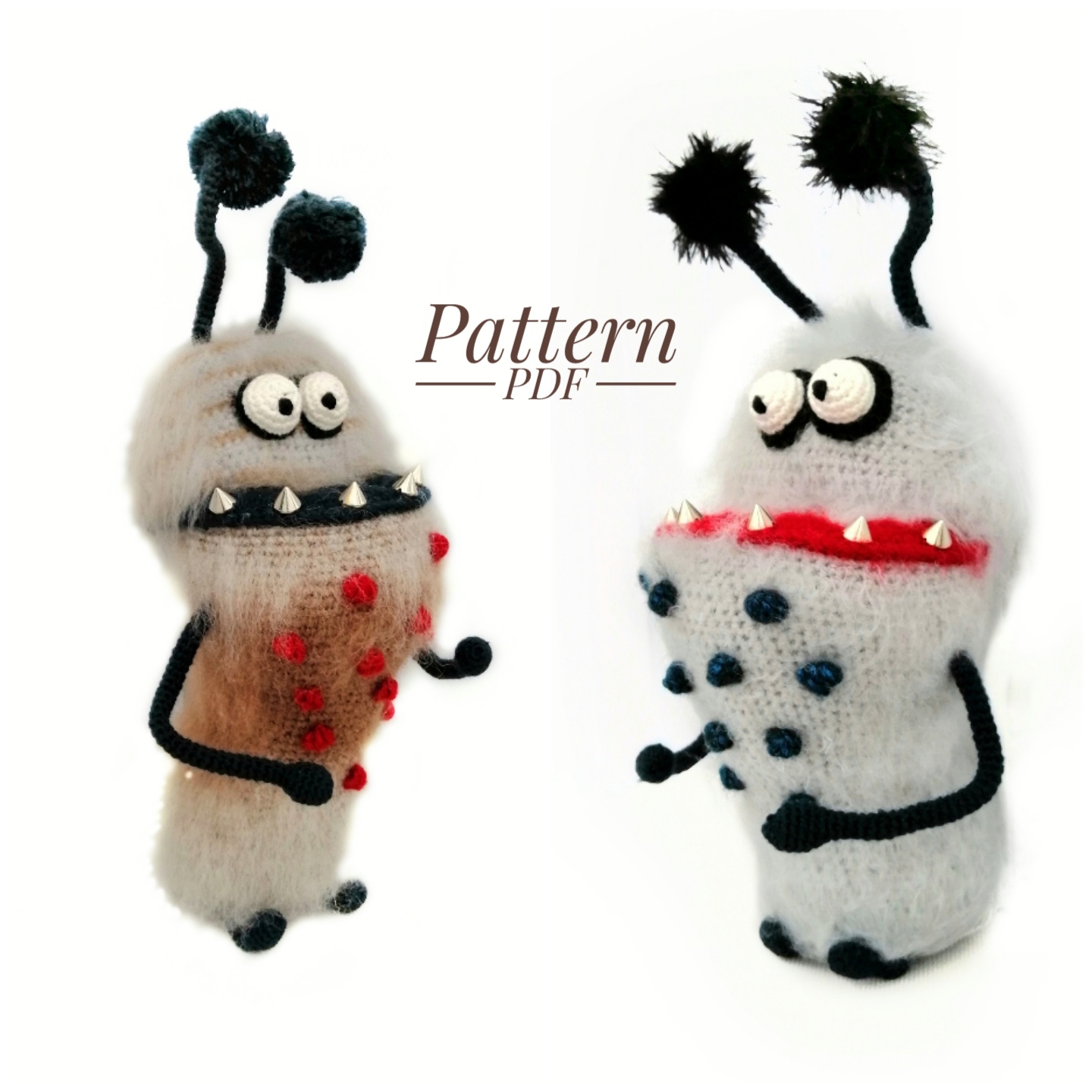 Crochet pattern Little cute monster Horror monster Halloween | Inspire ...