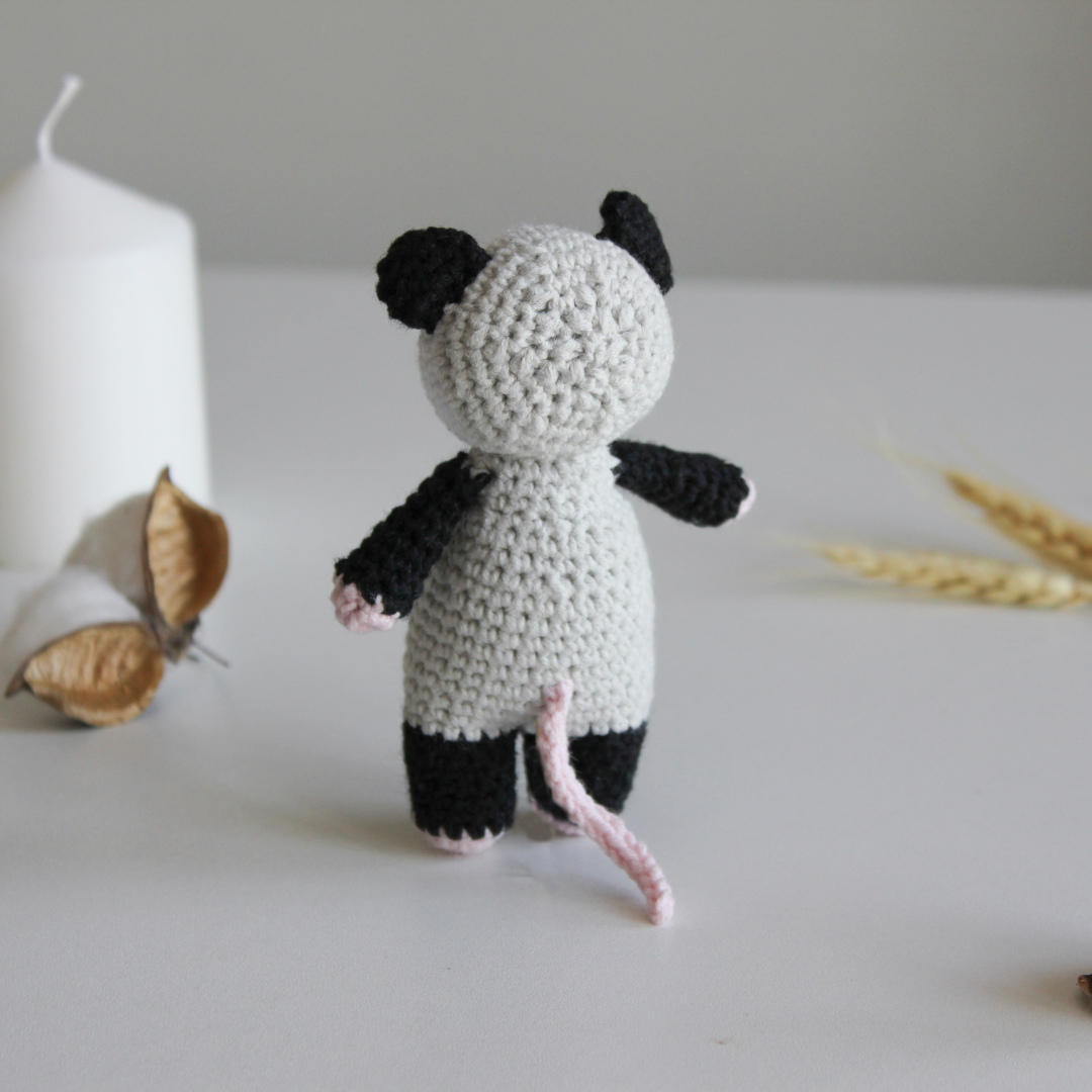 Crochet opossum pattern PDF, amigurumi animals tutorial, tin - Inspire ...