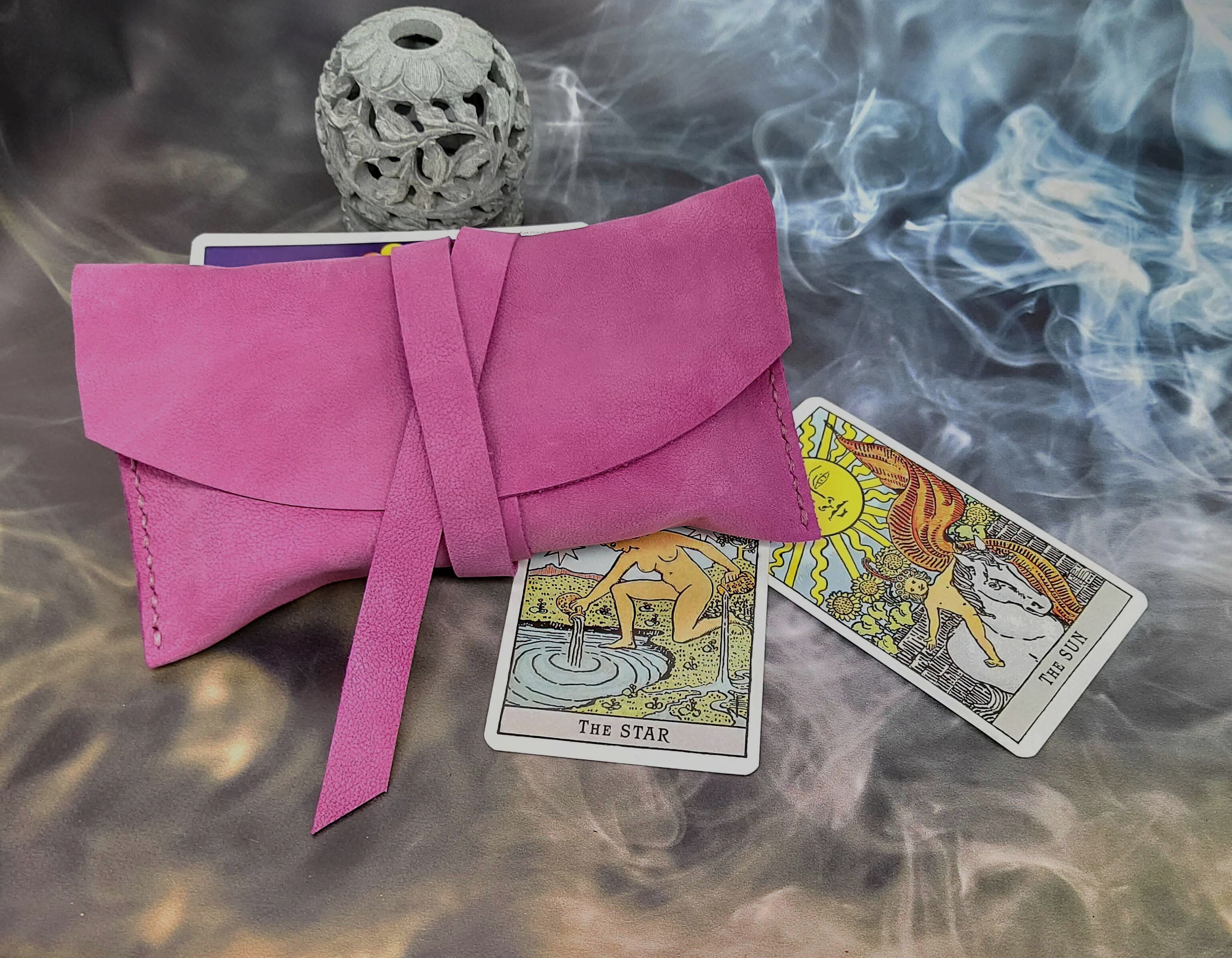 Medium Tarot Leather Case, Tarot Card Bag, Leather Tarot Car | Inspire ...