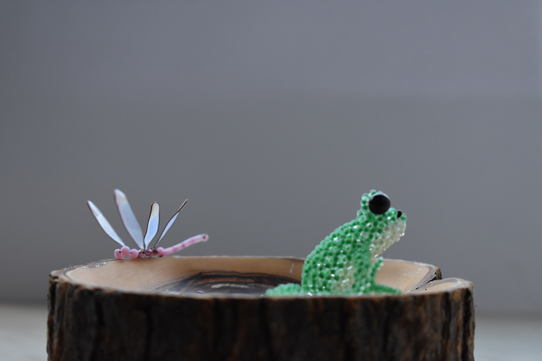 Green beaded frog, Beading instructions for beginners, beadi - Inspire ...