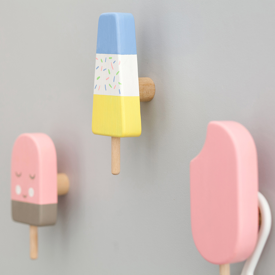 Set of 3 Kids Wall Hooks, Kids Room Wall Decor, Dress Hanger - Inspire ...