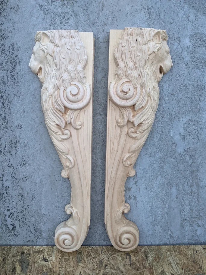 Large Lion Corbel, Wooden Corbel, Rustic Corbel, Fireplace S | Inspire ...