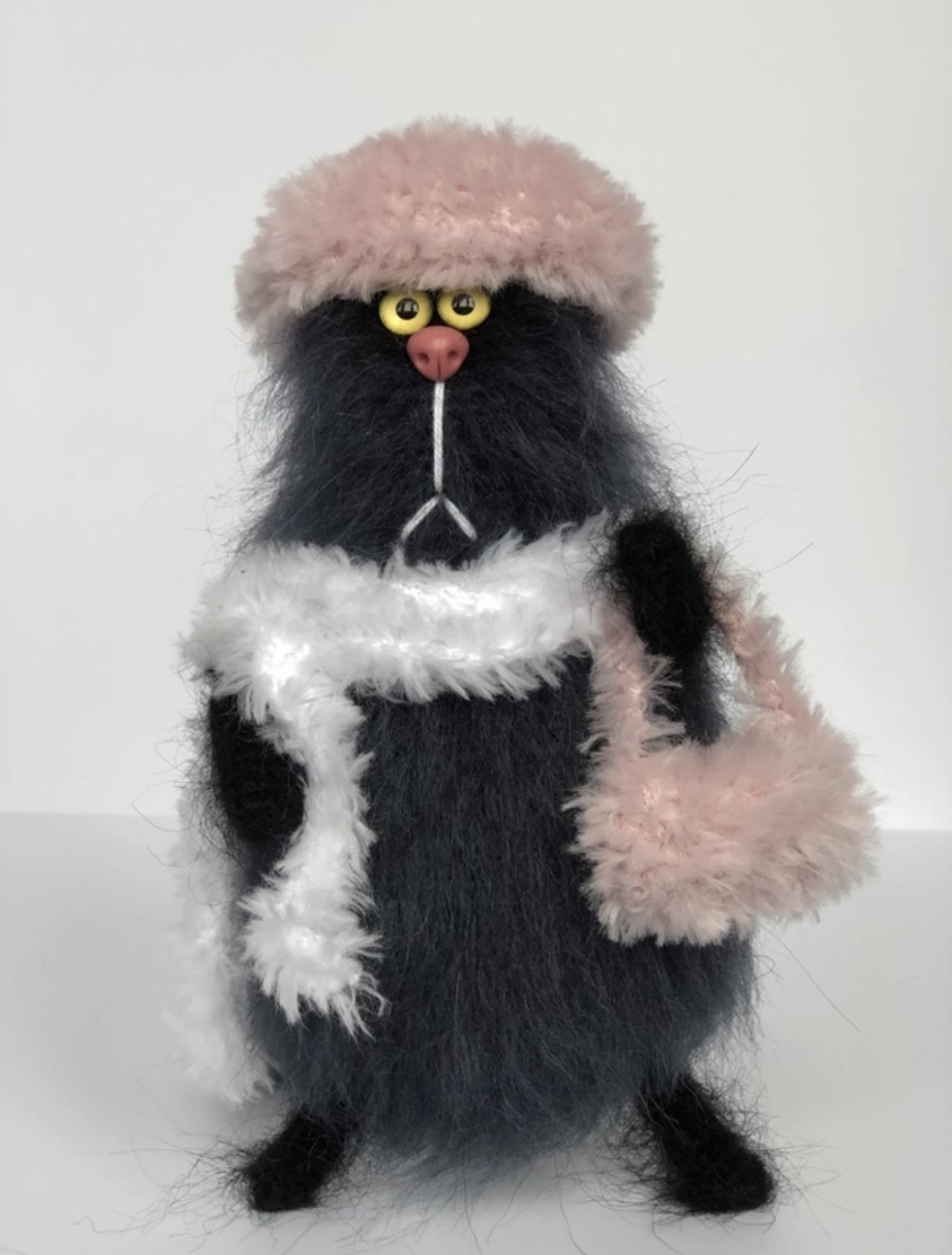 Crochet fat cat toy Mohair cat Stuffed cat Knitted kitten do | Inspire ...