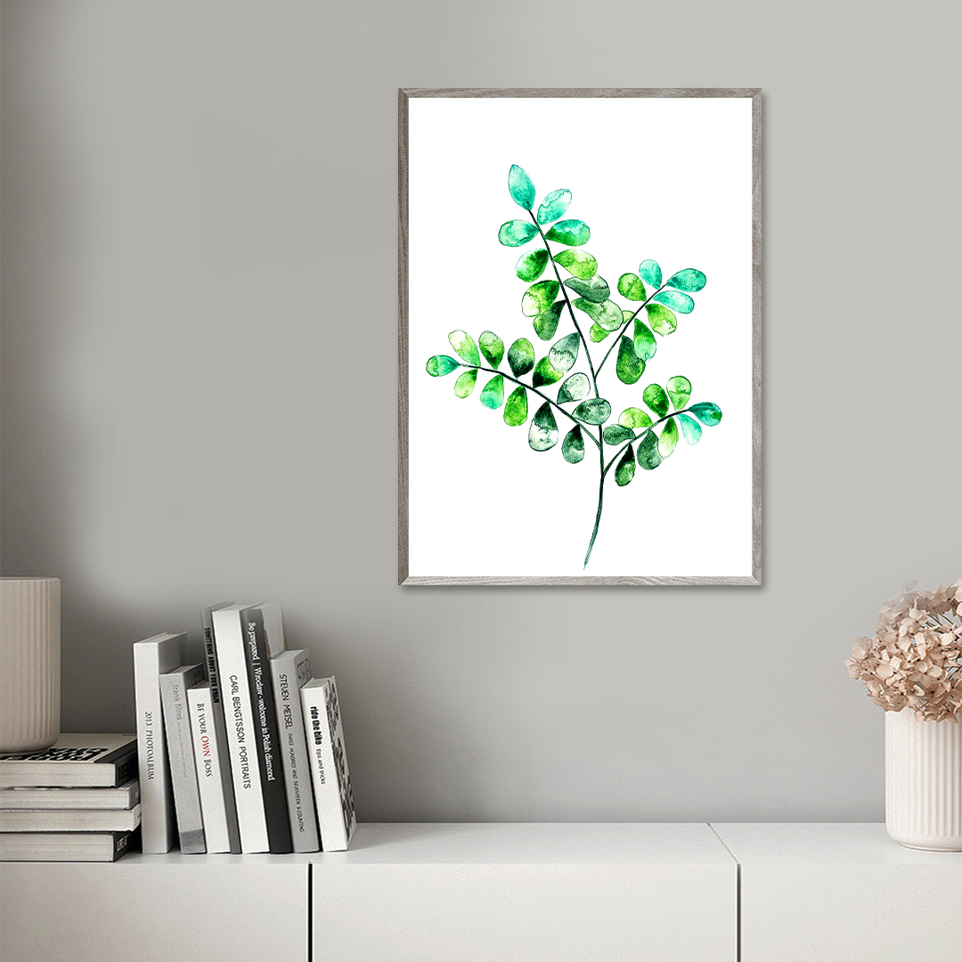 Watercolor Leaf Print, Watercolor painting poster, Abstract - Inspire ...