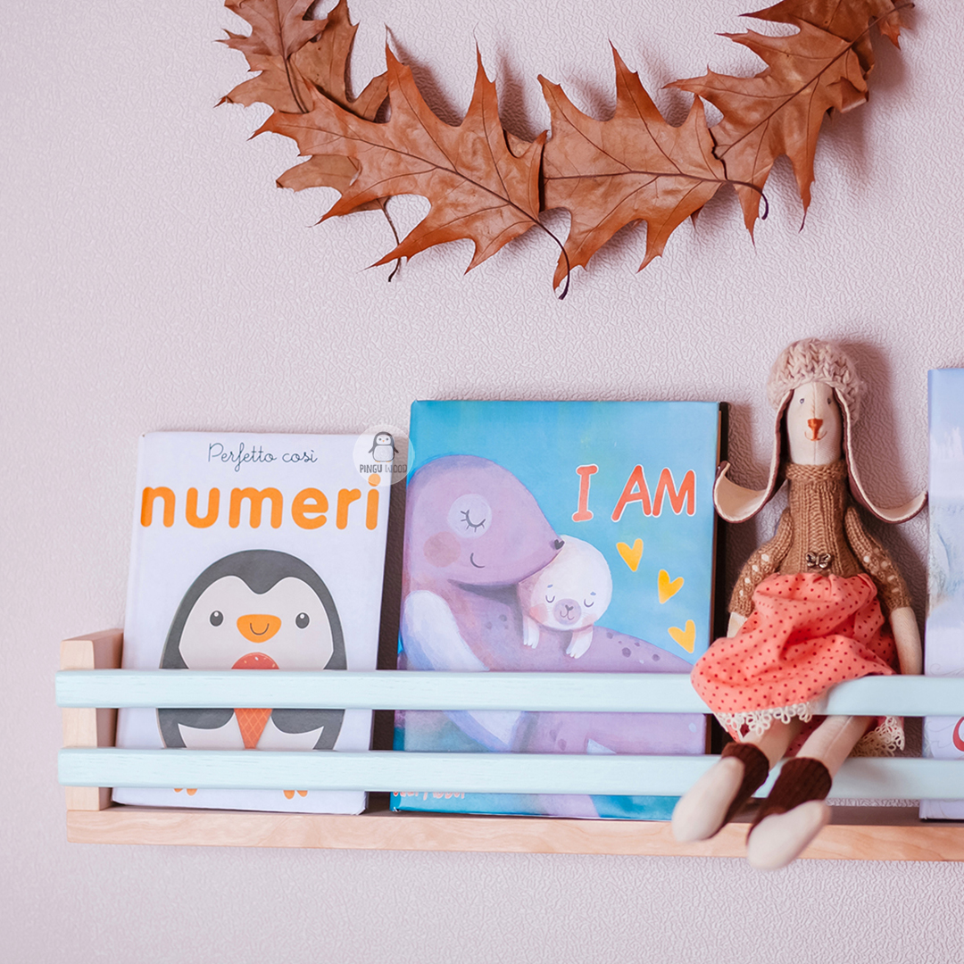 One Kids Book Wall Shelf, Floating Nursery Bookshelf, Shelf - Inspire ...