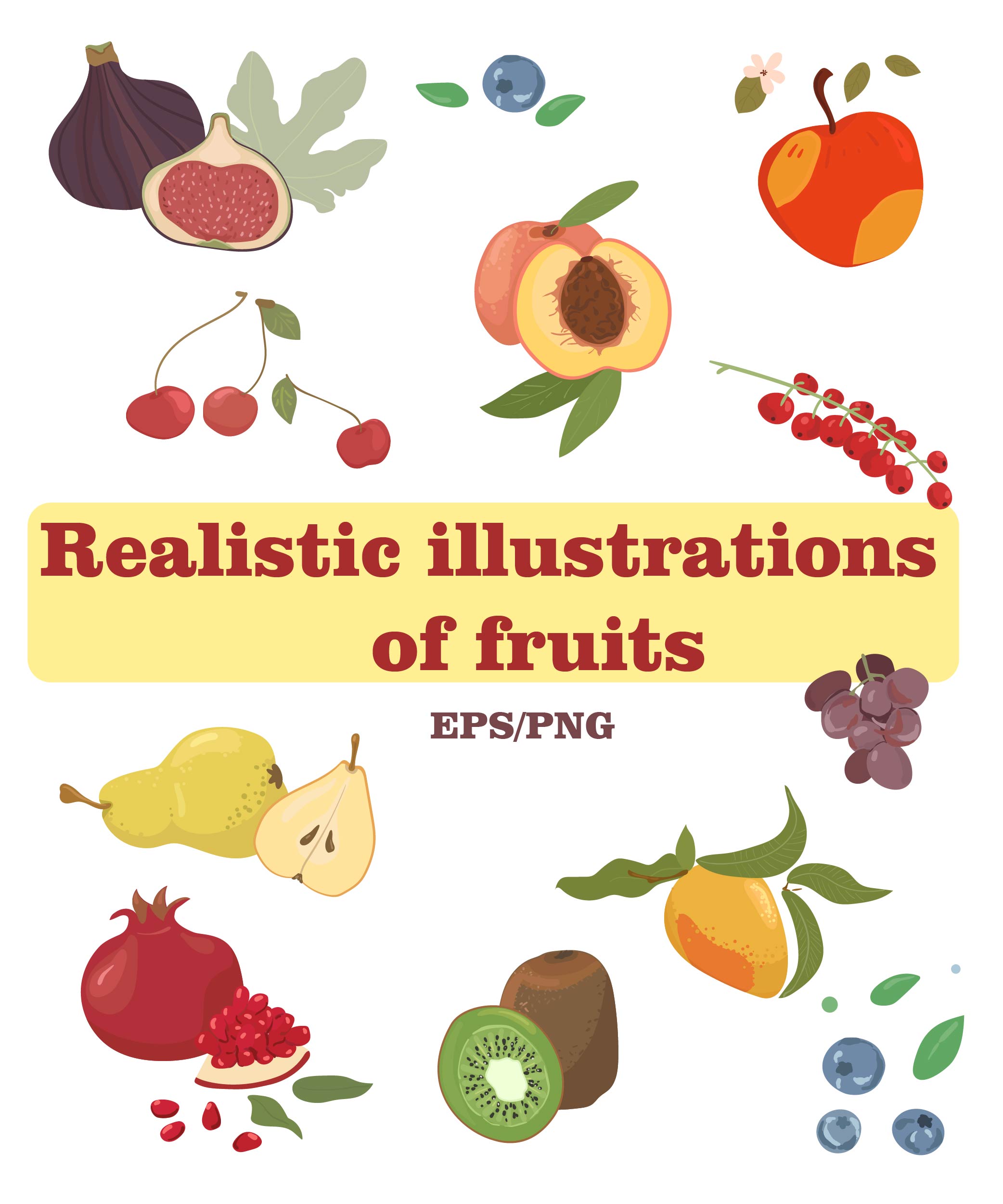 Digital clipart fruits | Inspire Uplift