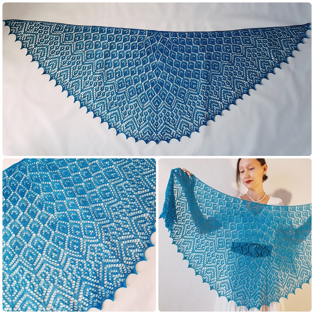 Wedding Shawl Knitting Pattern Knit Lace Wrap for Bride - Inspire Uplift