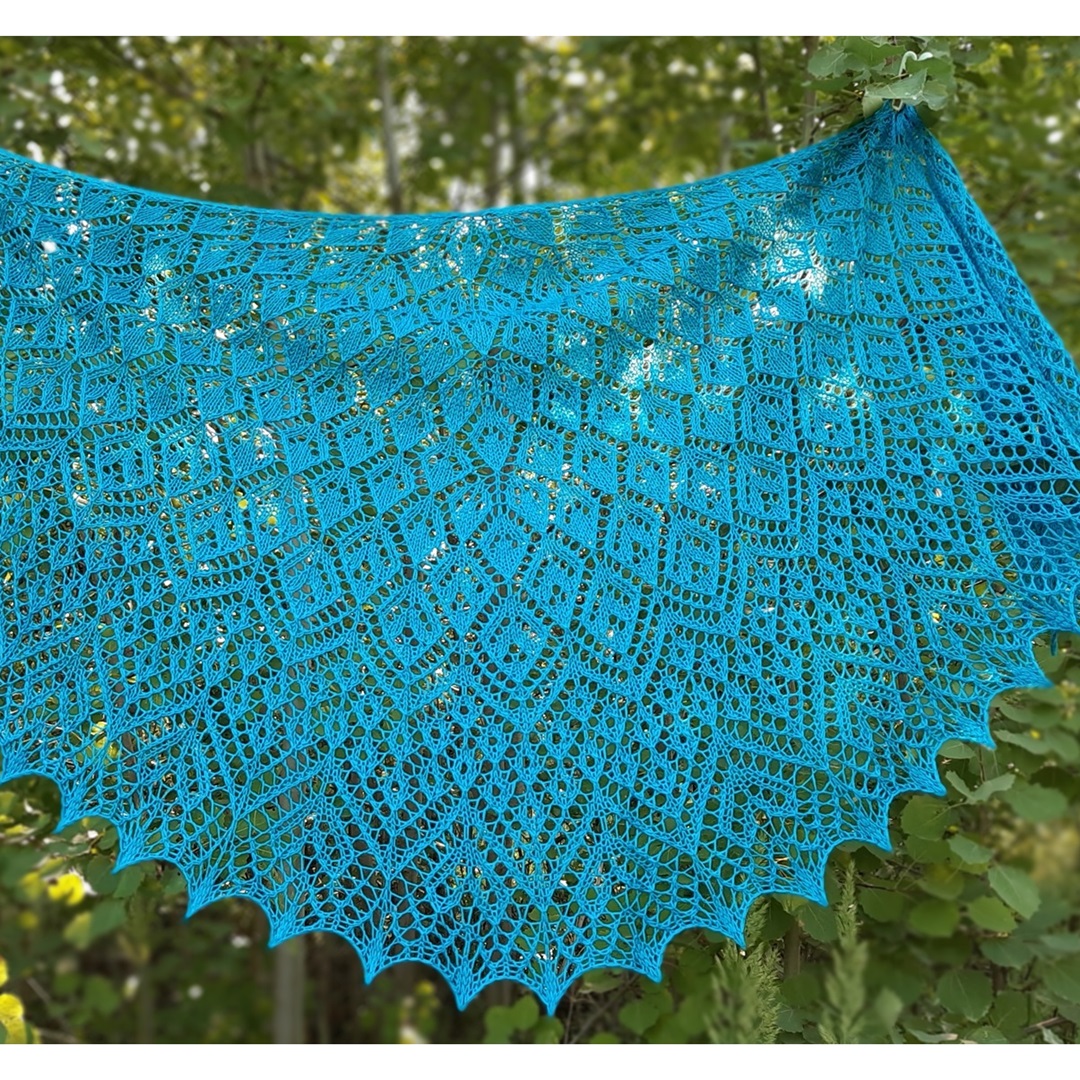 Wedding Shawl Knitting Pattern Knit Lace Wrap for Bride - Inspire Uplift