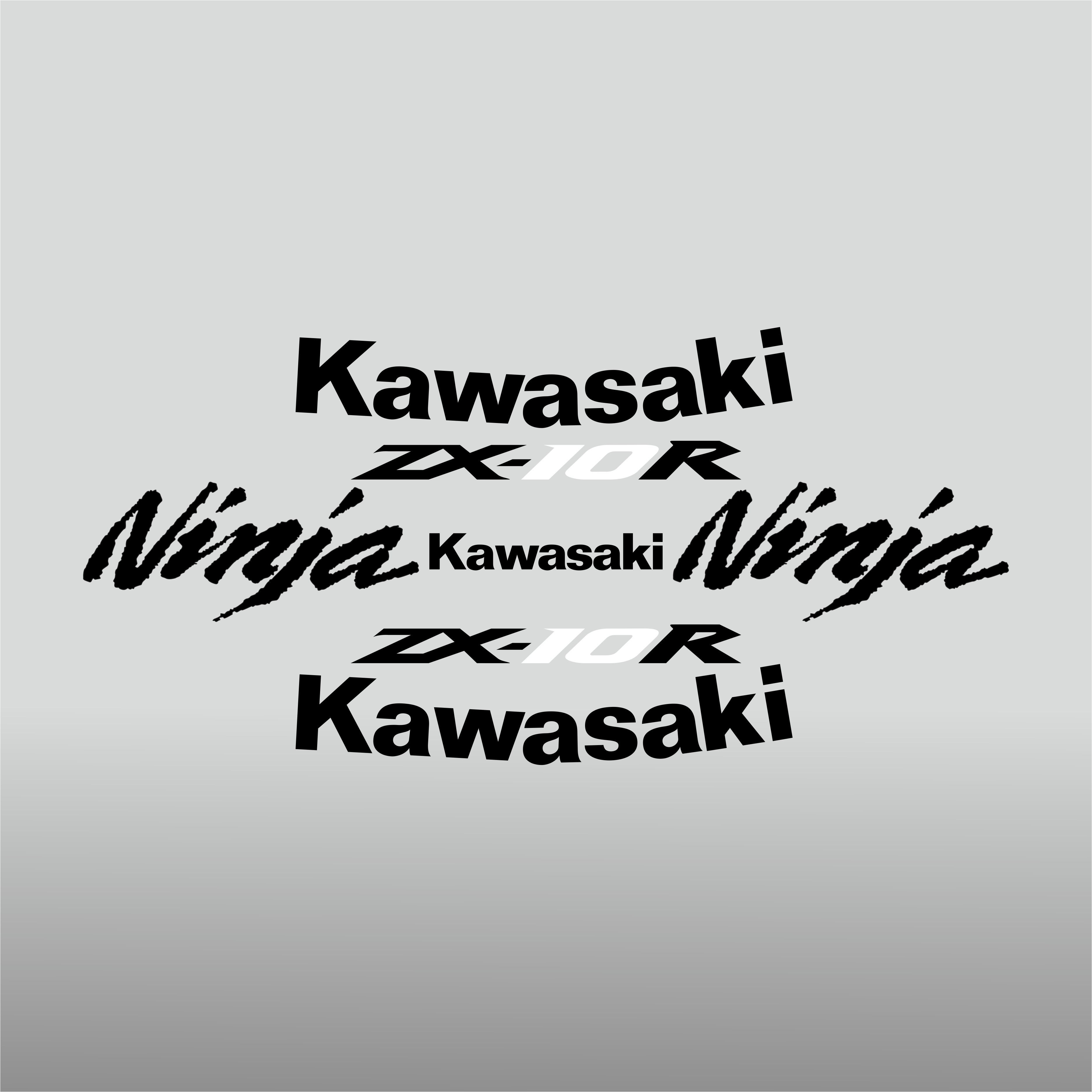 Graphic vinyl decals for Kawasaki ZX-10R motorcycle 2008-200 - Inspire ...