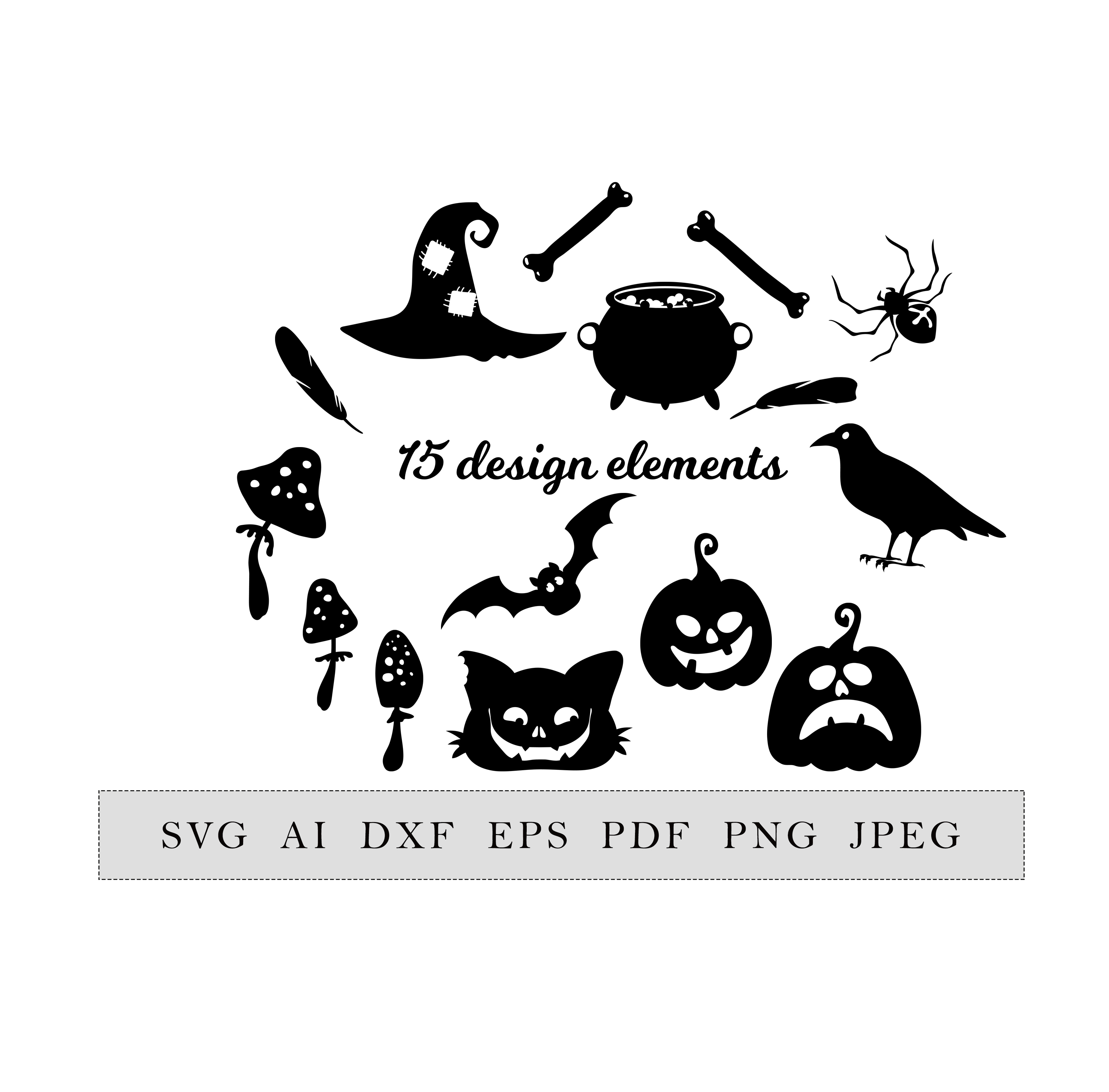 Halloween decor collection, 15 elements | Inspire Uplift