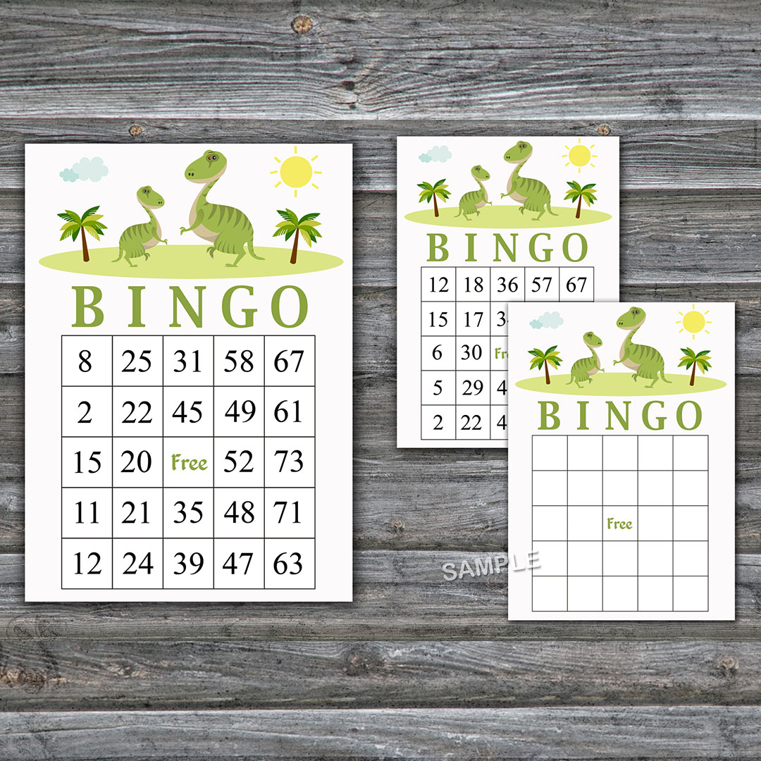 Dinosaur bingo cards,Dinosaur bingo game,Dino Printable bing - Inspire ...