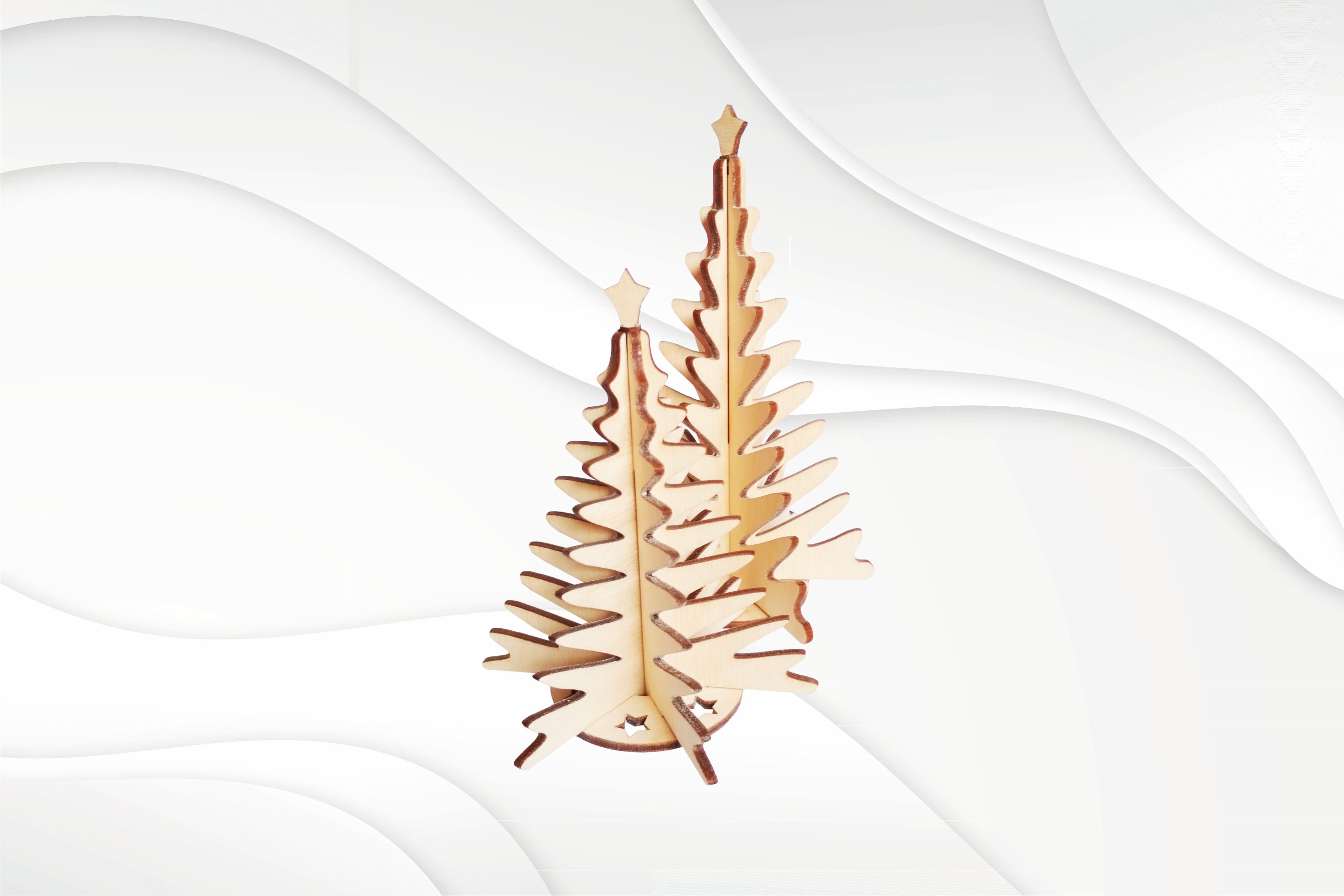 Christmas tree design, ready laser cut. Drawing for laser, G - Inspire ...