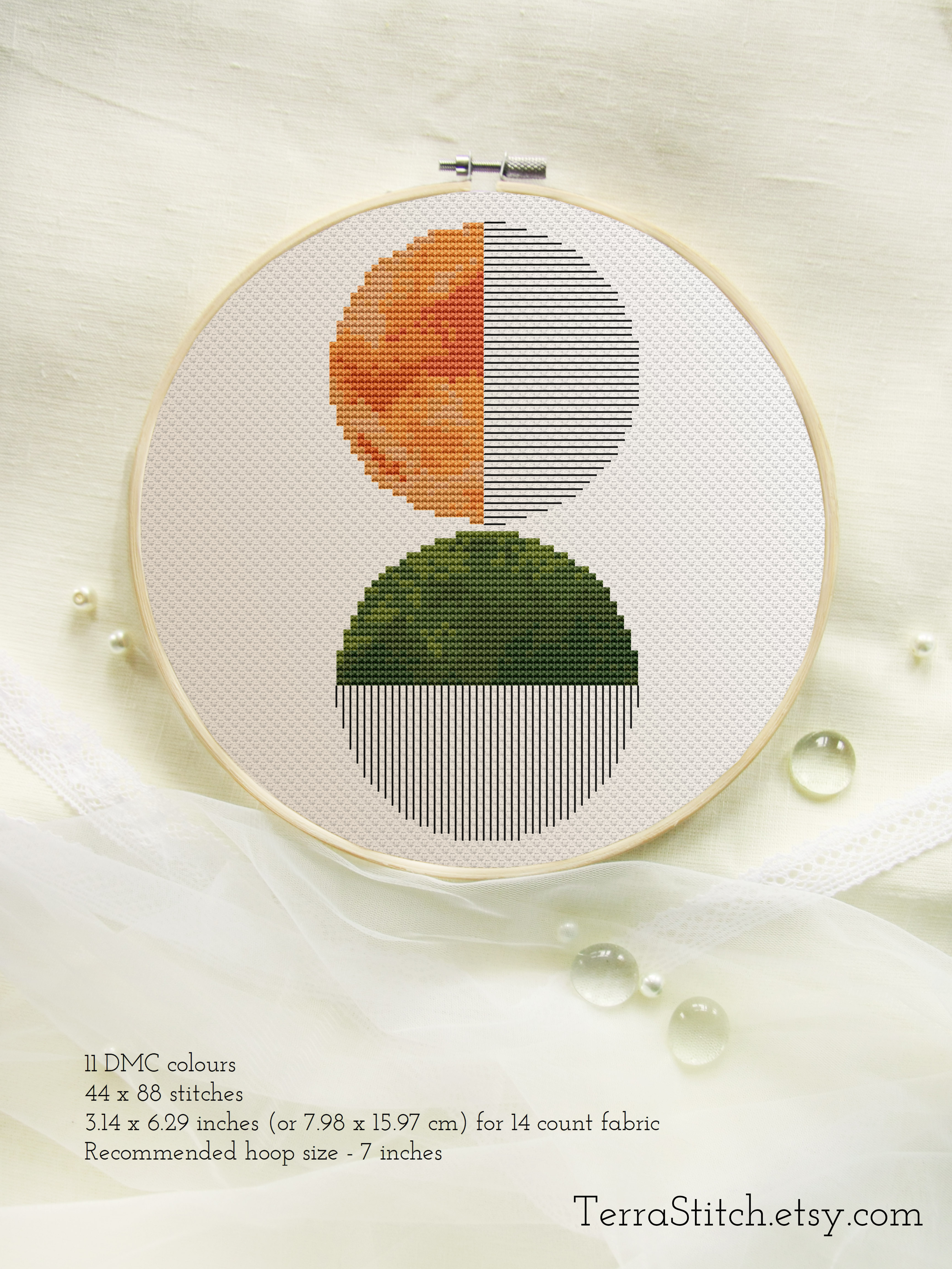 Abstract cross stitch pattern Modern cross stitch PDF Geomet - Inspire ...