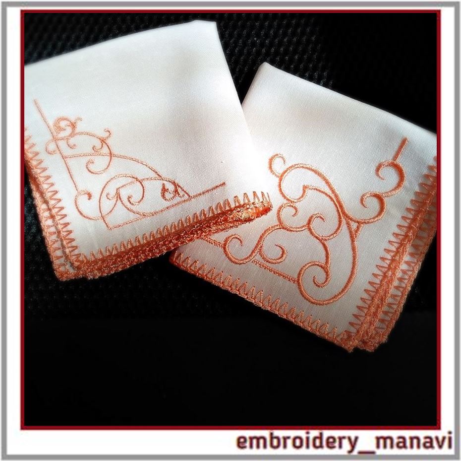 ITH embroidery design kerchiefs with and without a pattern. | Inspire ...