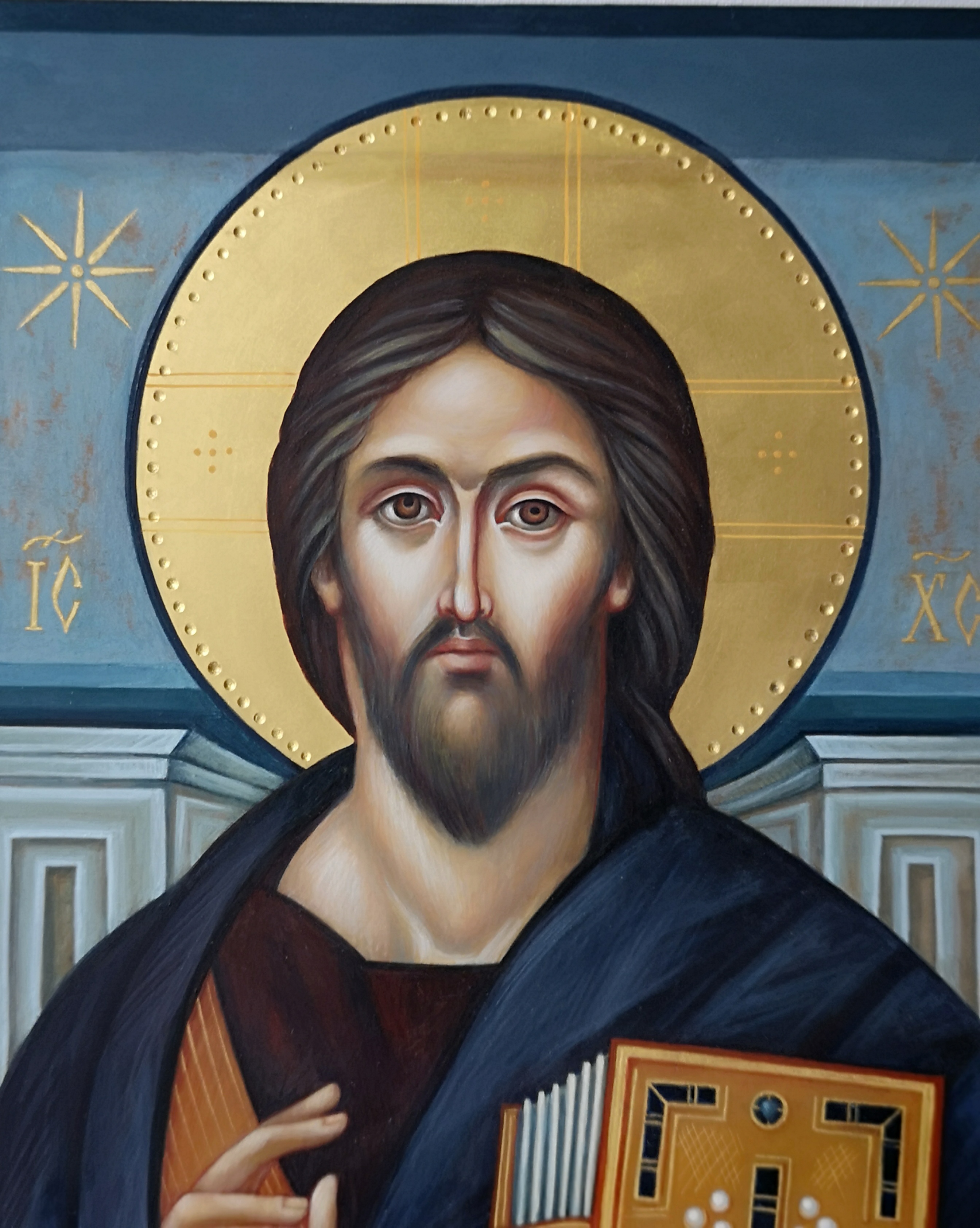Icon Jesus Christ Pantocrator of Sinai, Hand painted - Inspire Uplift