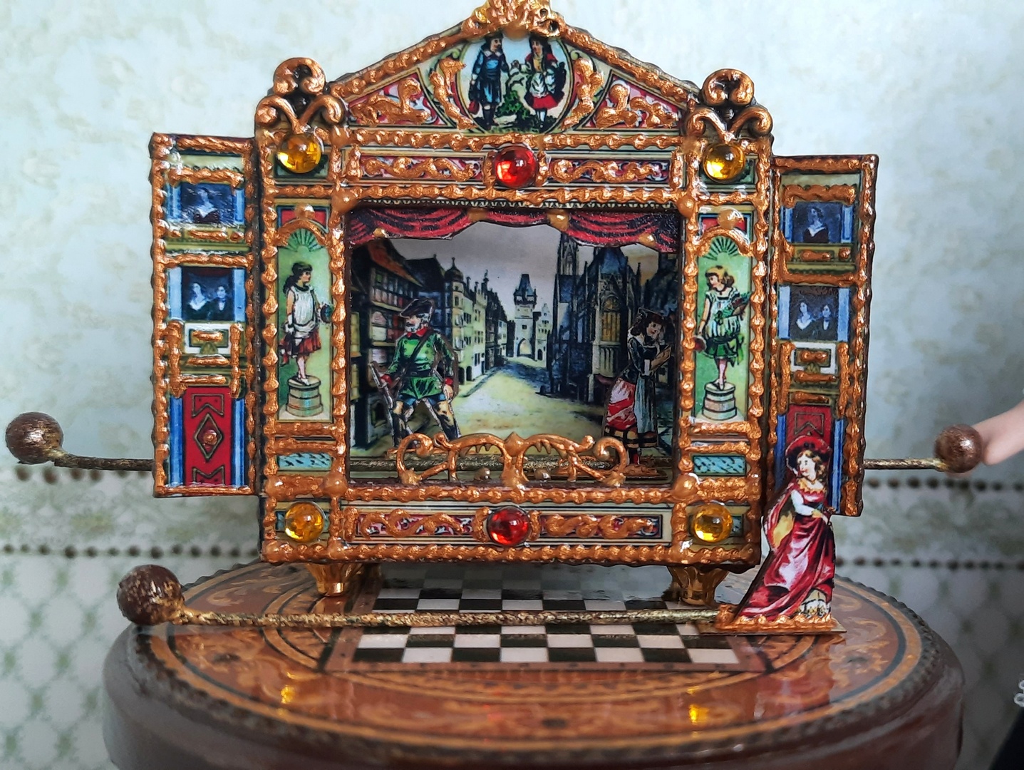 Puppet theater 4. Paper Theater. Dollhouse miniature. Scale - Inspire ...