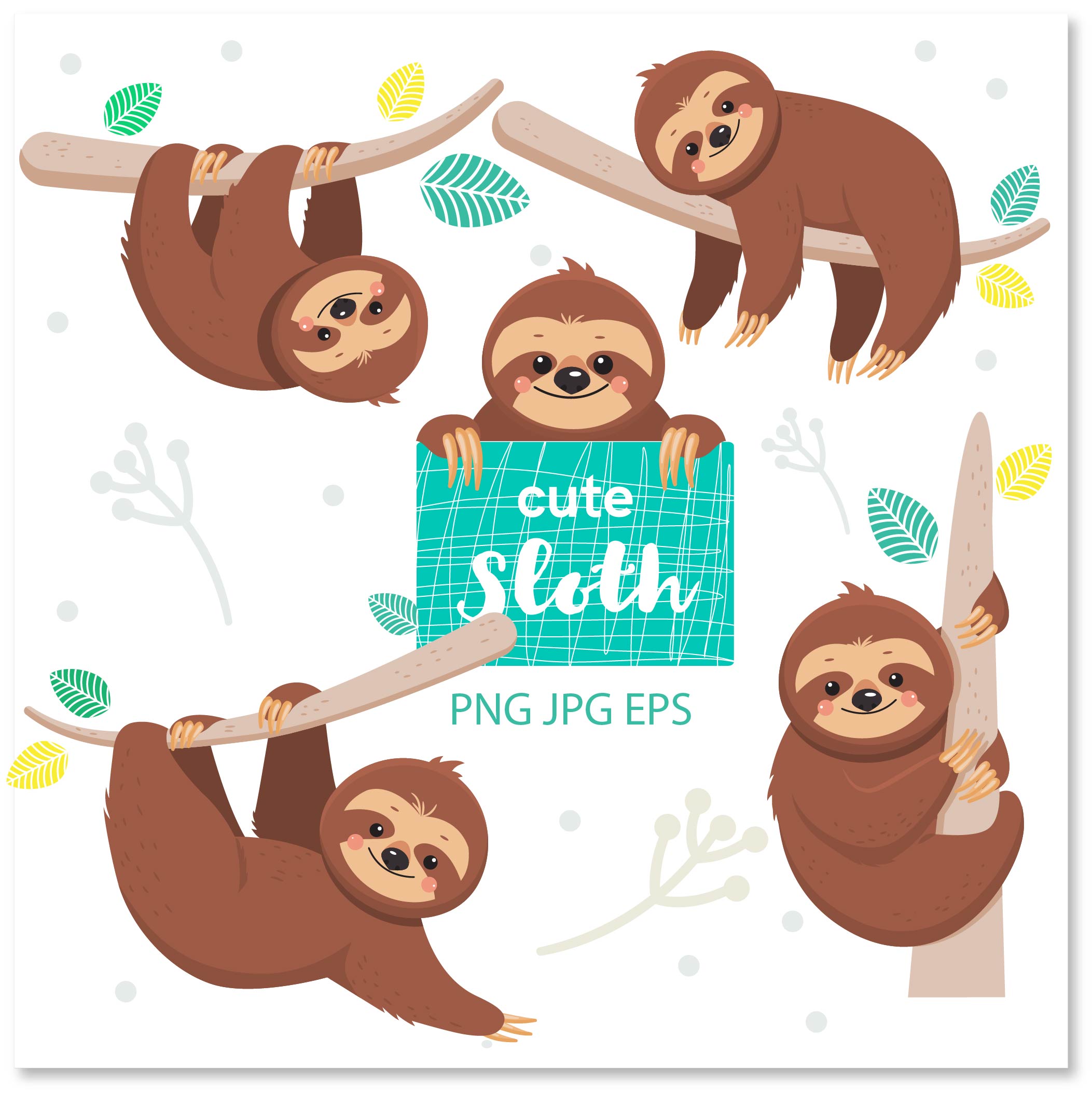 Sloths sublimation PNG | Inspire Uplift
