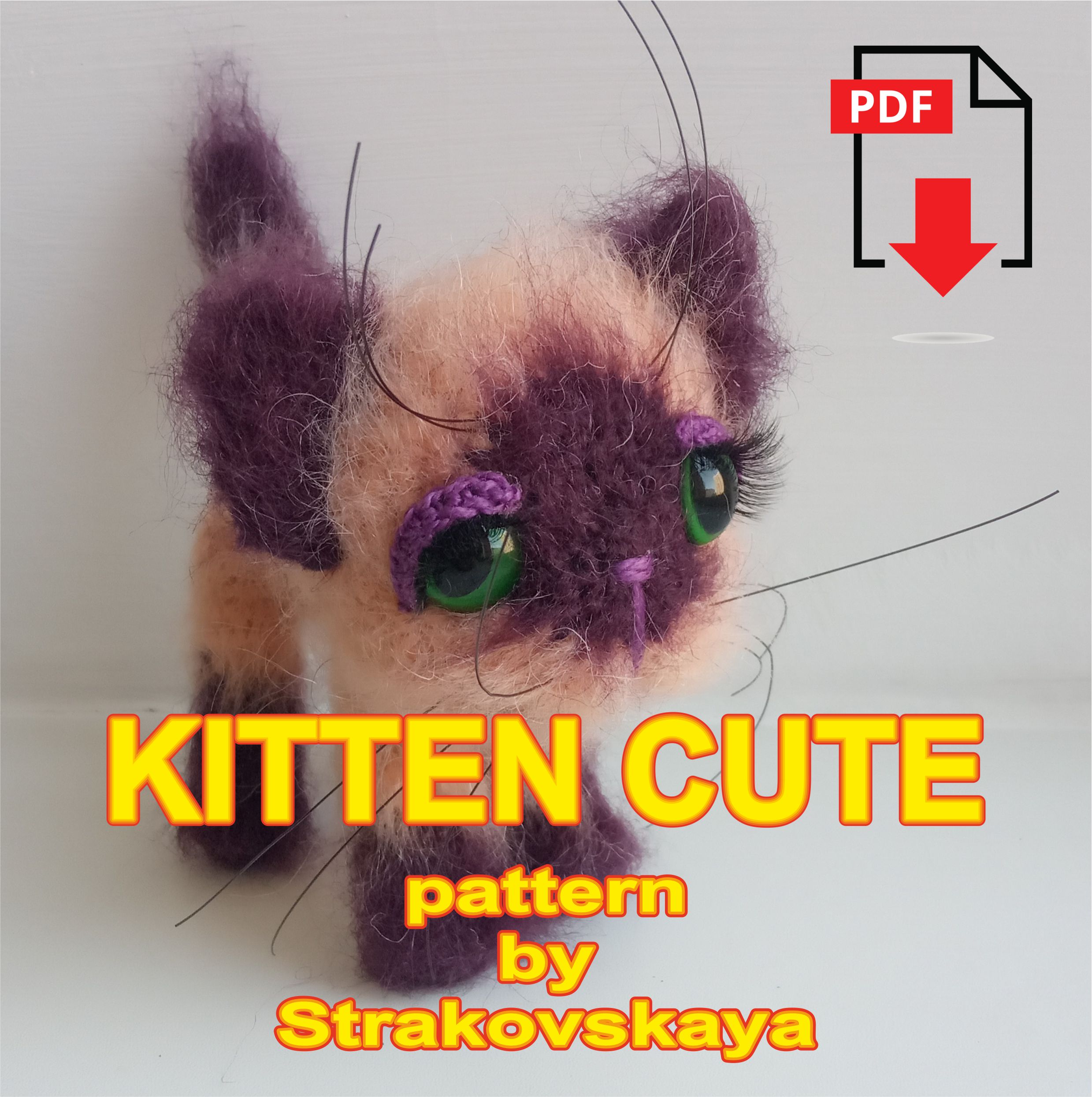 TUTORIAL: CUTE KITTEN crochet pattern - Inspire Uplift