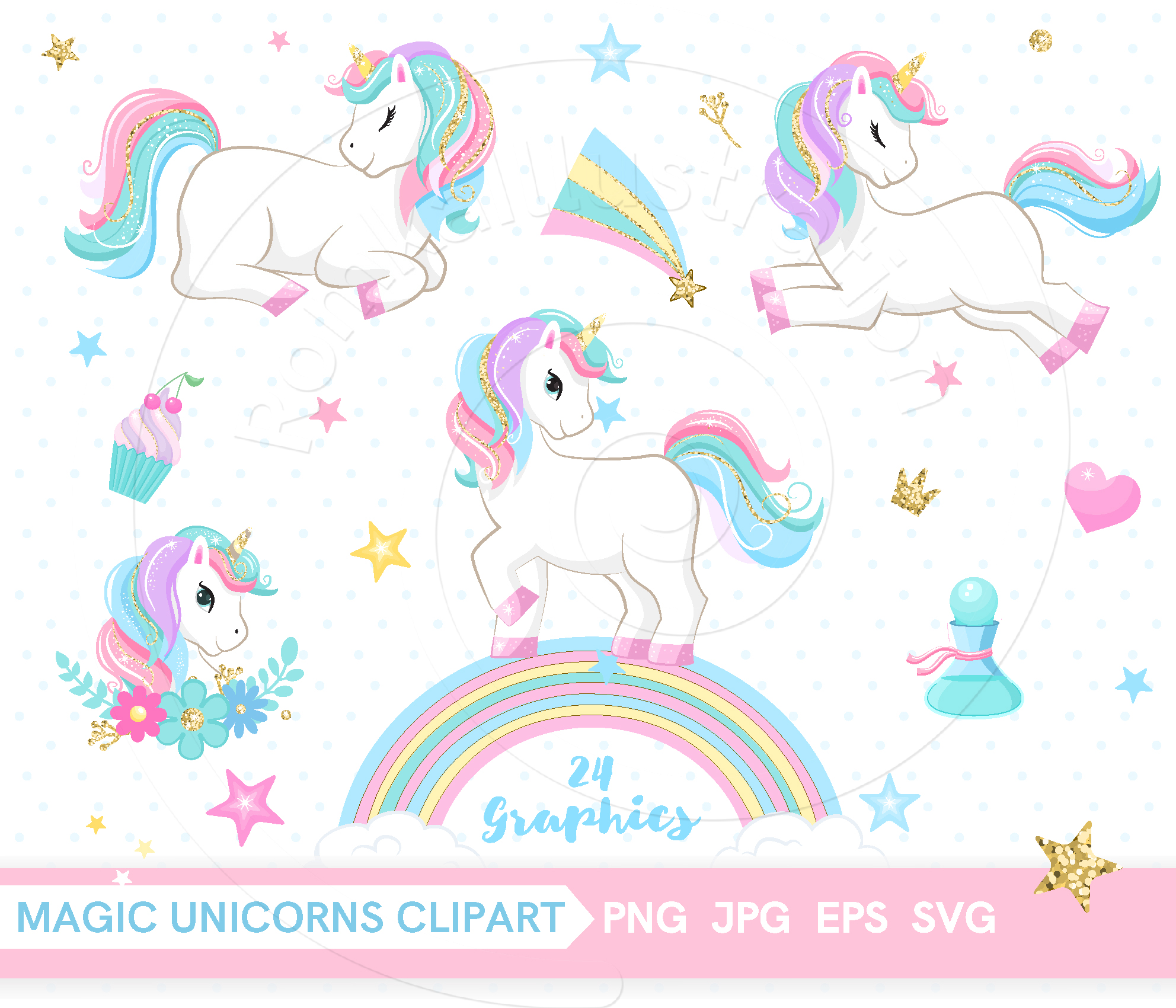 Unicorns sublimation png | Inspire Uplift