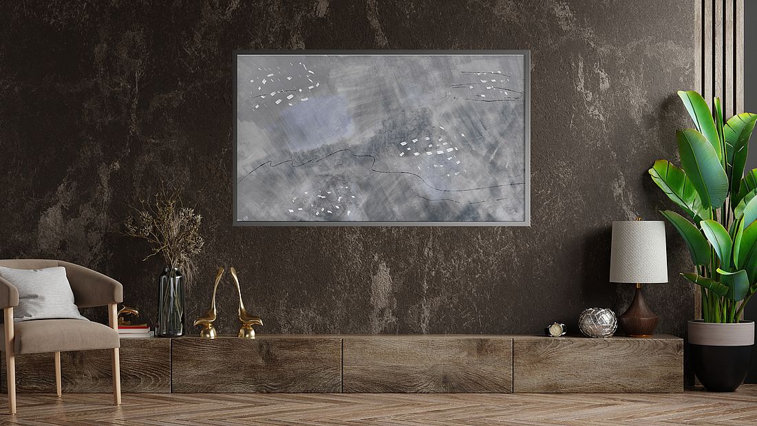 Samsung Frame TV Art Abstract, Colorful Painting Print for D - Inspire ...