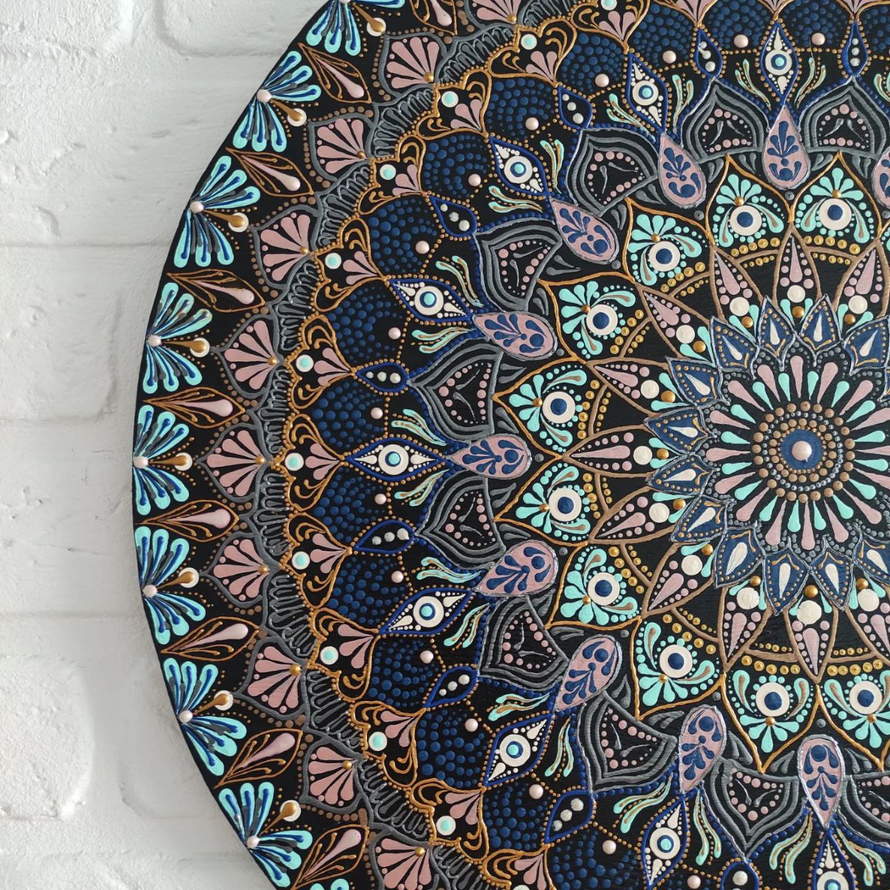 Panel with dot painting of Mandala for wall decoration | Inspire Uplift