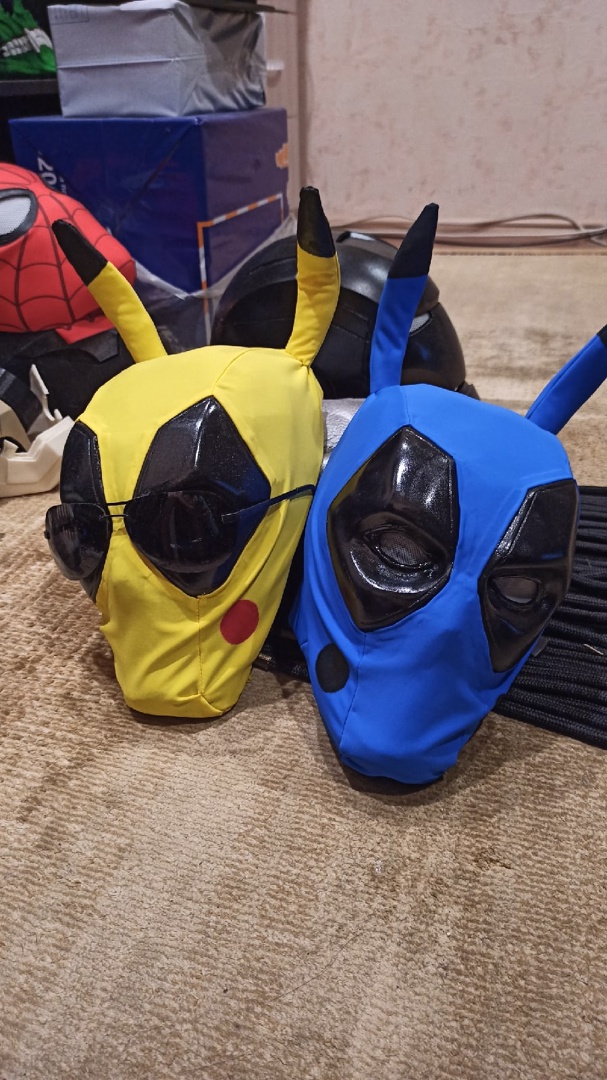 Deadpool Pikachu mask / Pikapool pokemon cosplay - Inspire Uplift
