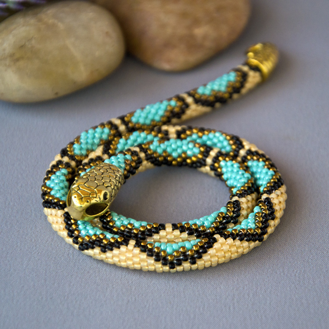 Turquoise snake necklace Christmas gift for women Ouroboros | Inspire ...