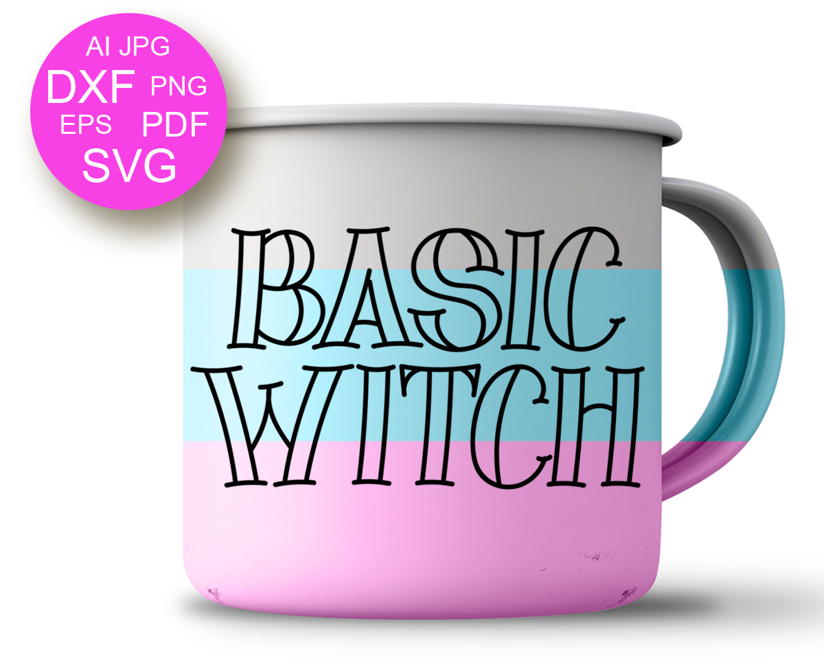 Basic Witch shirt design Halloween gifts Digital downloads - Inspire Uplift