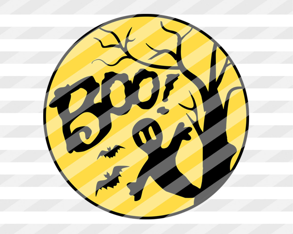 Boo sign png svg pdf files Halloween decor digital downloads | Inspire ...