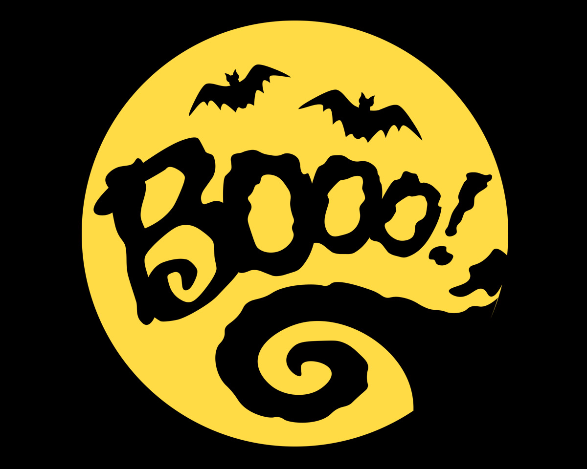Booo sign Halloween wall art Bats Horror Digital downloads c | Inspire ...