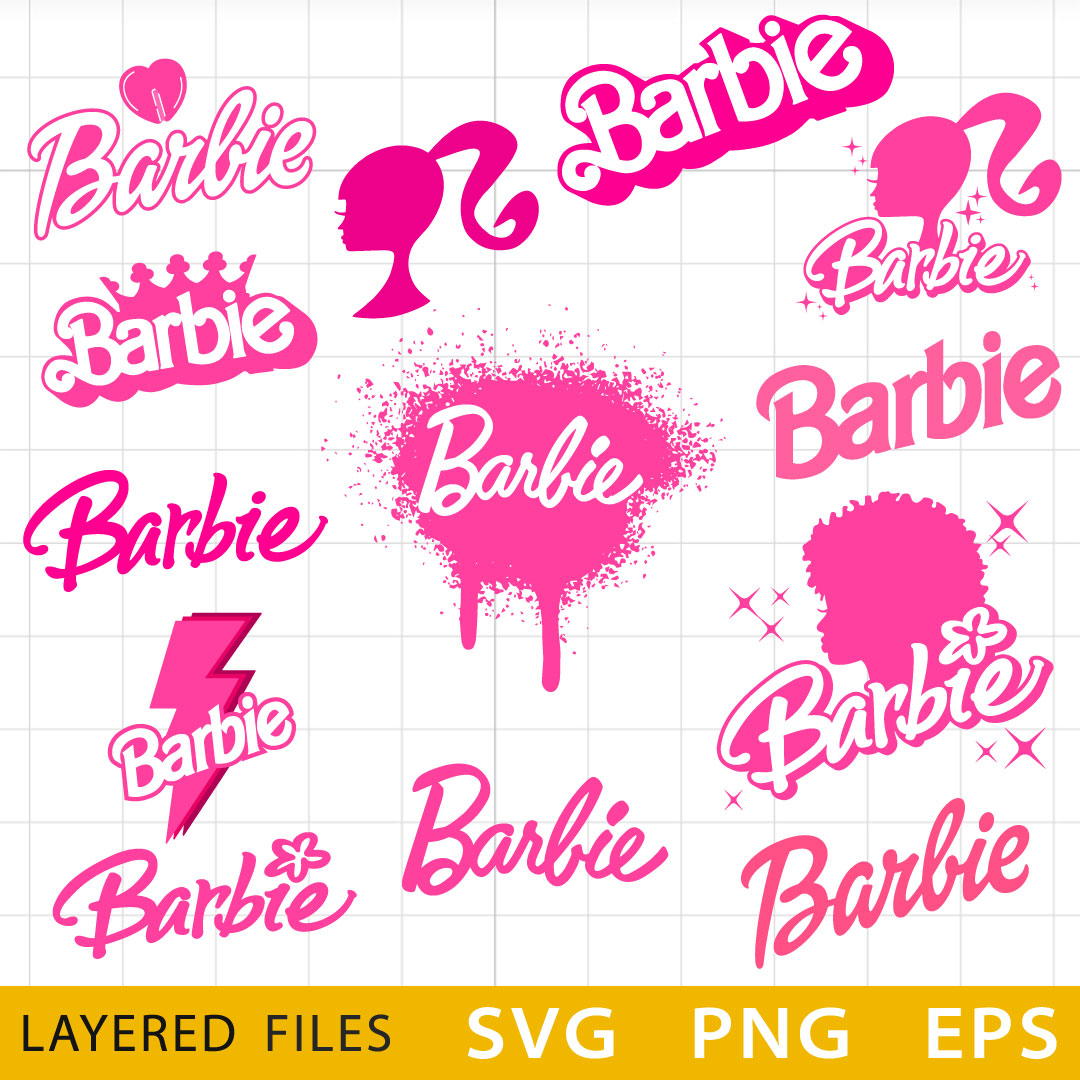 Barbie Logo Bundle SVG Barbie Logo Vector Barbie Birthday Barbie 