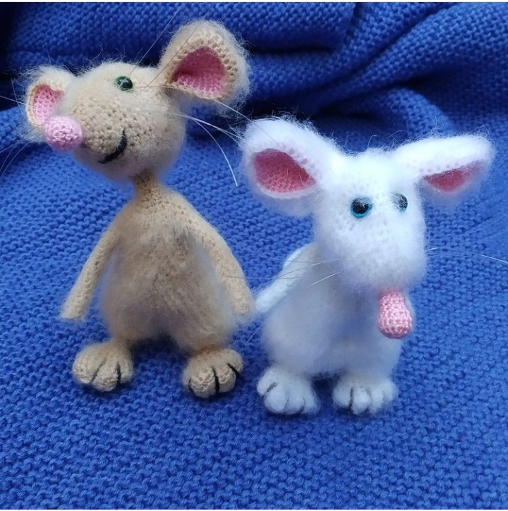 stuffed animal plush fluffy small rat to order, fluffy mouse - Inspire ...
