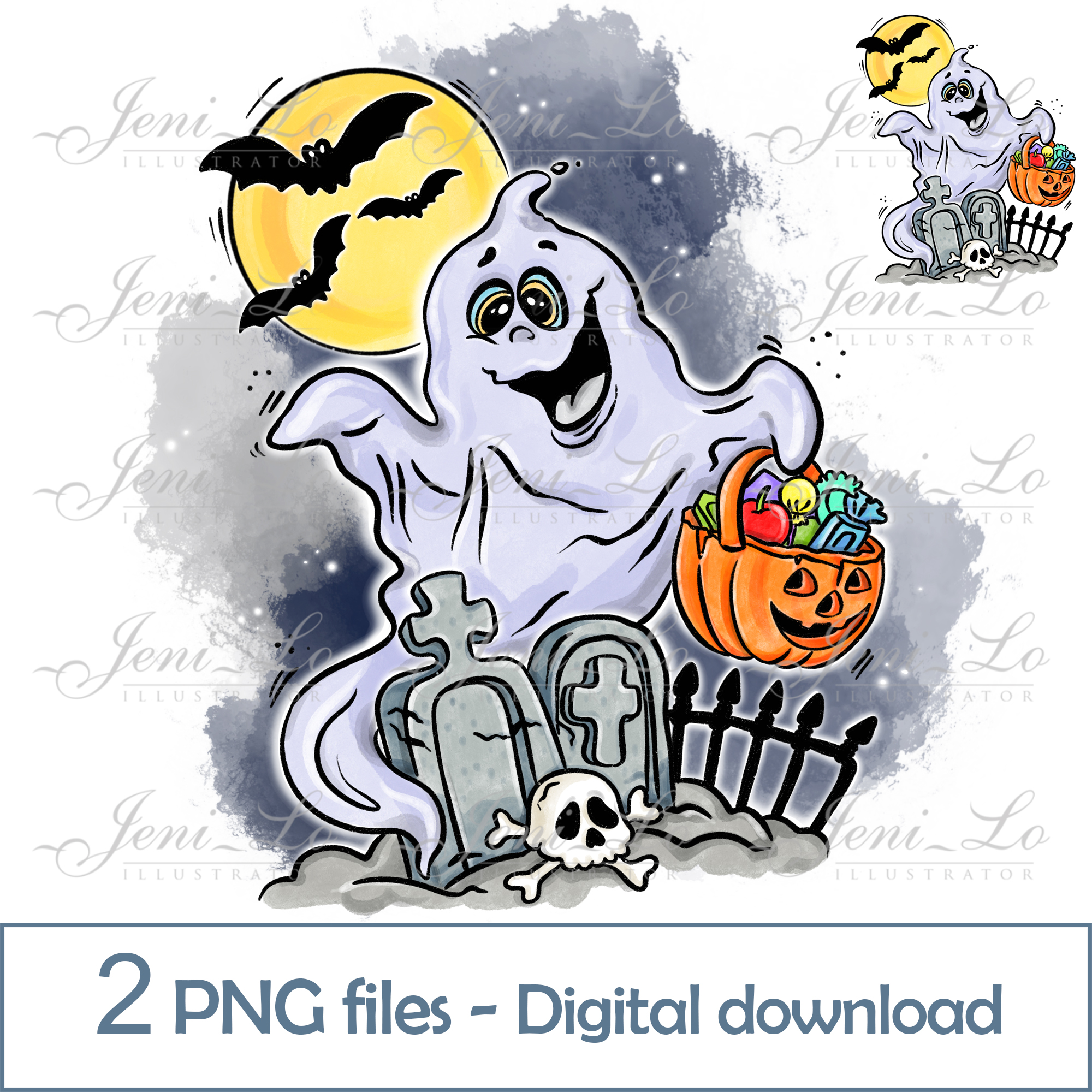 Ghost Halloween 2 PNG files Happy Halloween clipart Funny Ha | Inspire ...