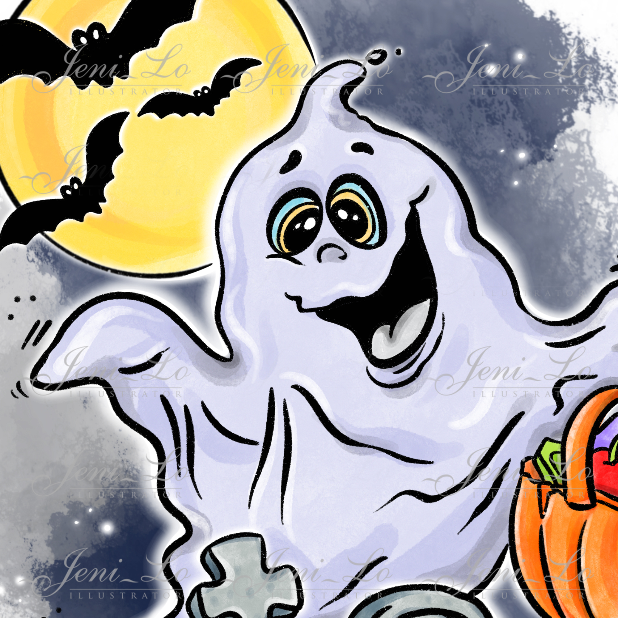 Ghost Halloween 2 PNG files Happy Halloween clipart Funny Ha - Inspire ...