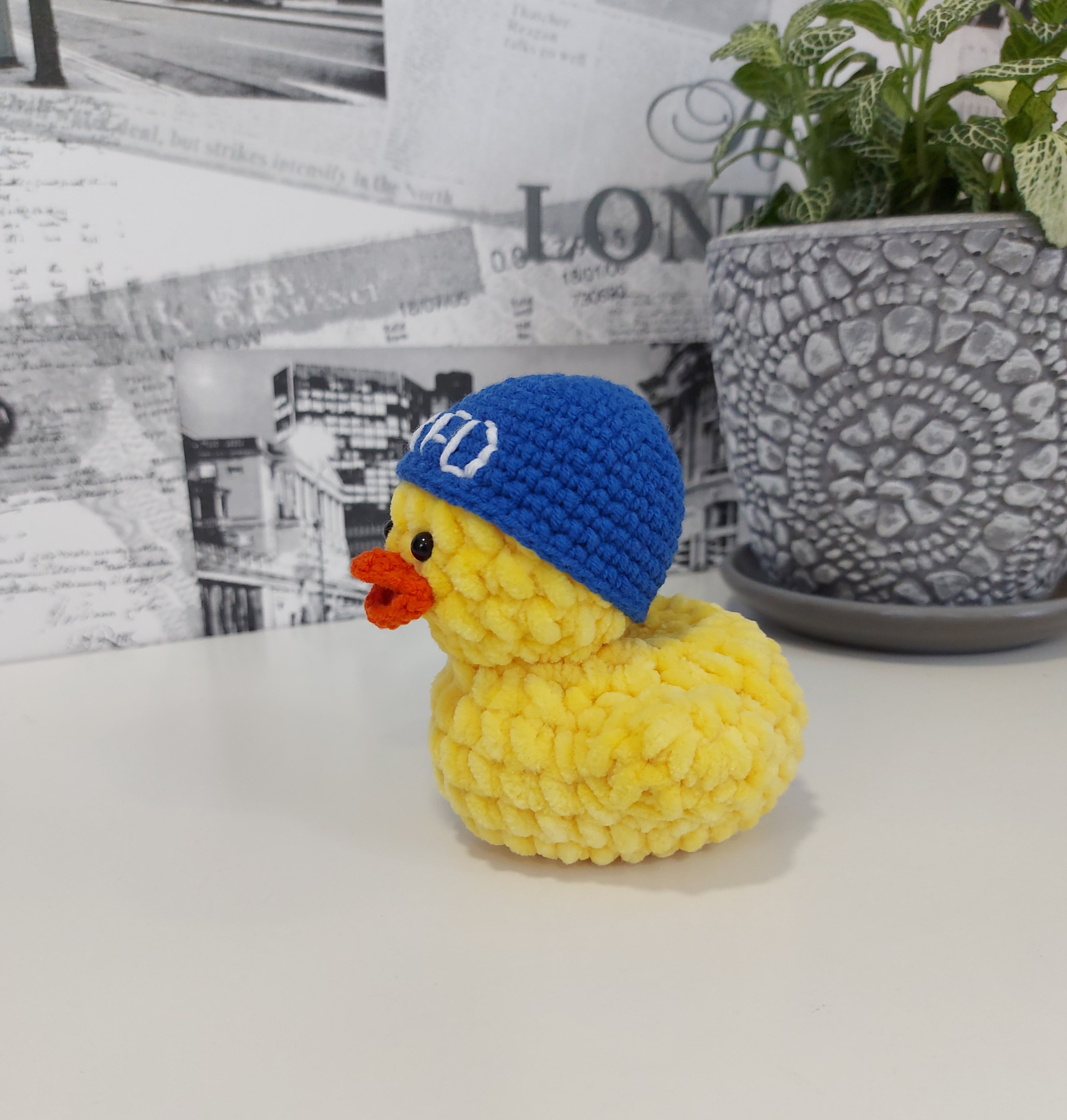 Quackity duck LAFD Beanie Inspired - MGYT Duck Crochet Plush - Inspire ...