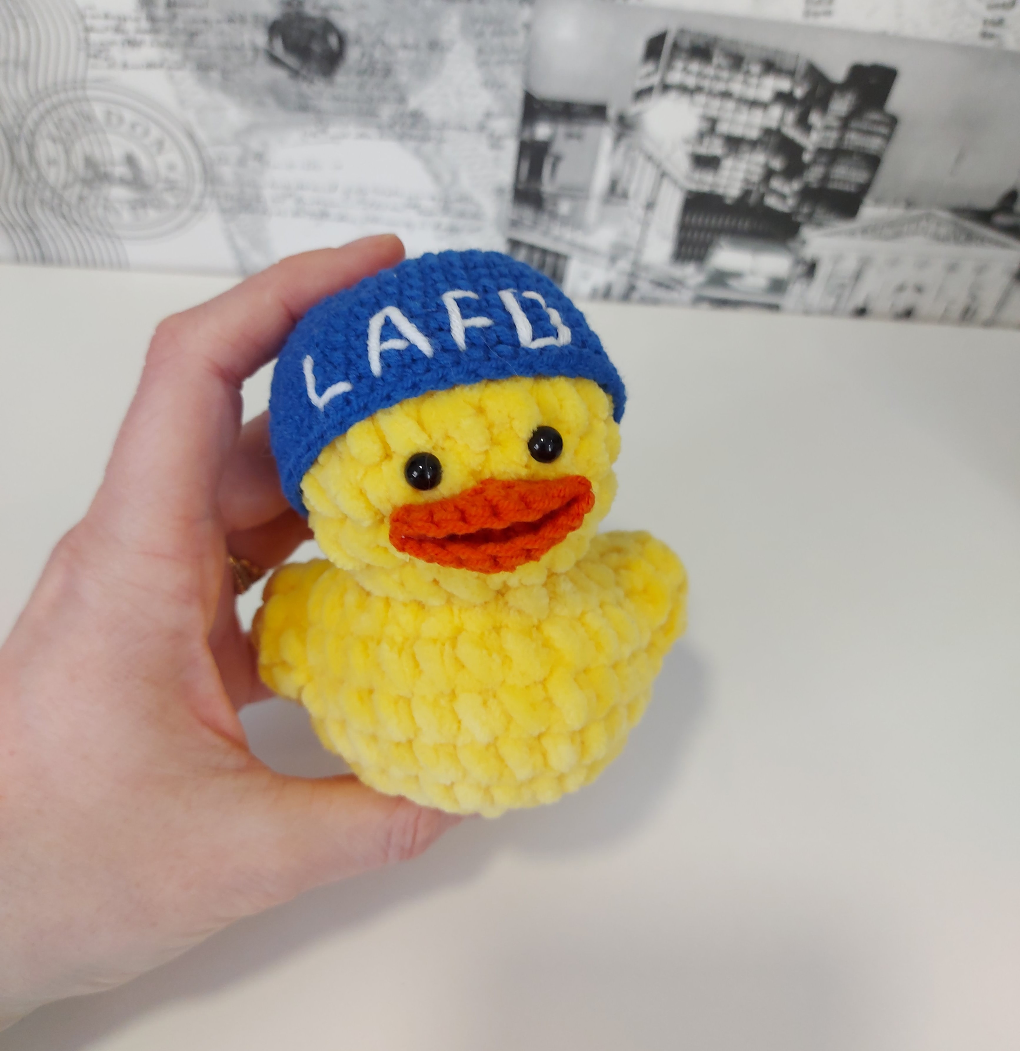 Quackity duck LAFD Beanie Inspired - MGYT Duck Crochet Plush - Inspire ...