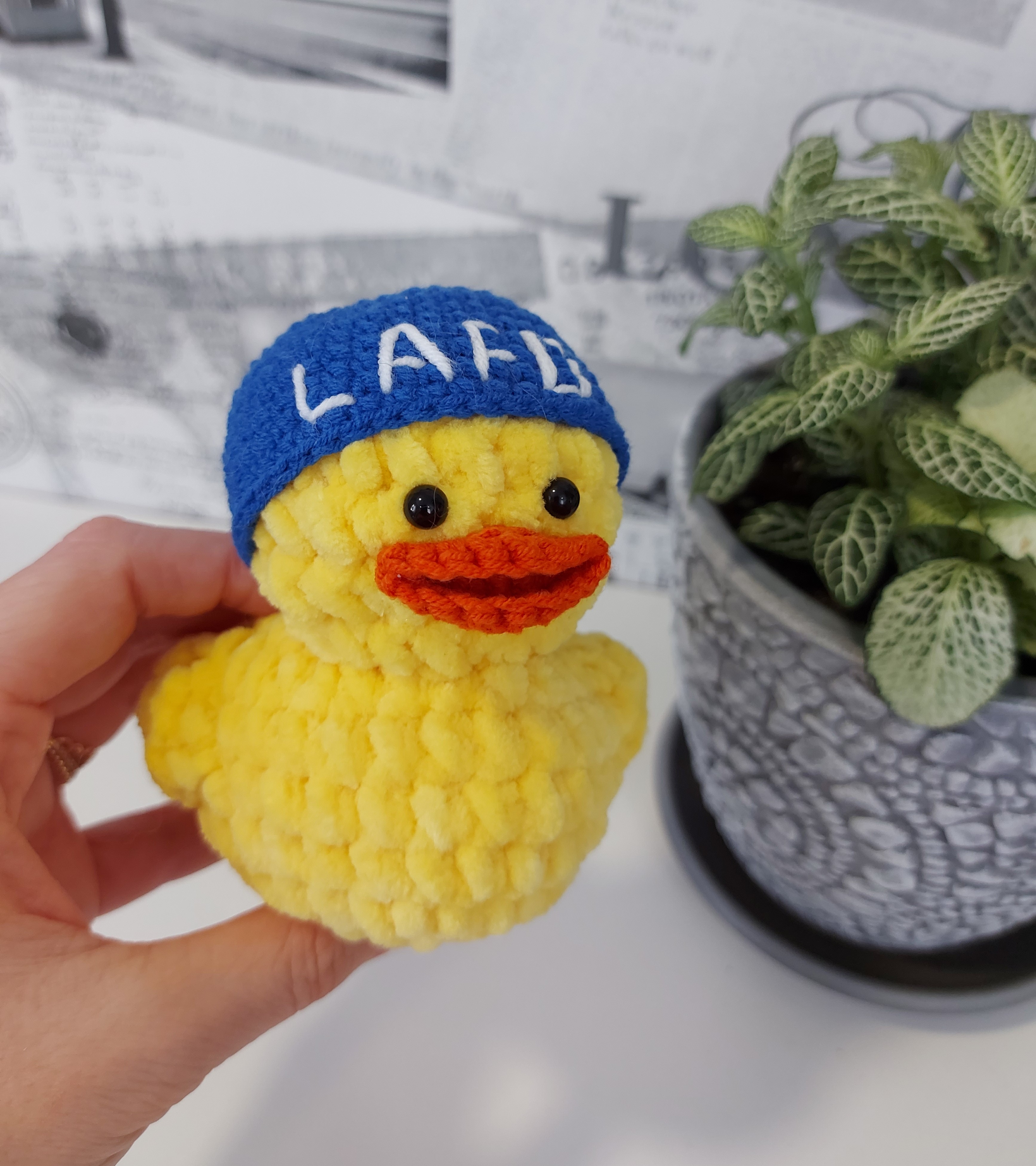 Quackity duck LAFD Beanie Inspired - MGYT Duck Crochet Plush - Inspire ...