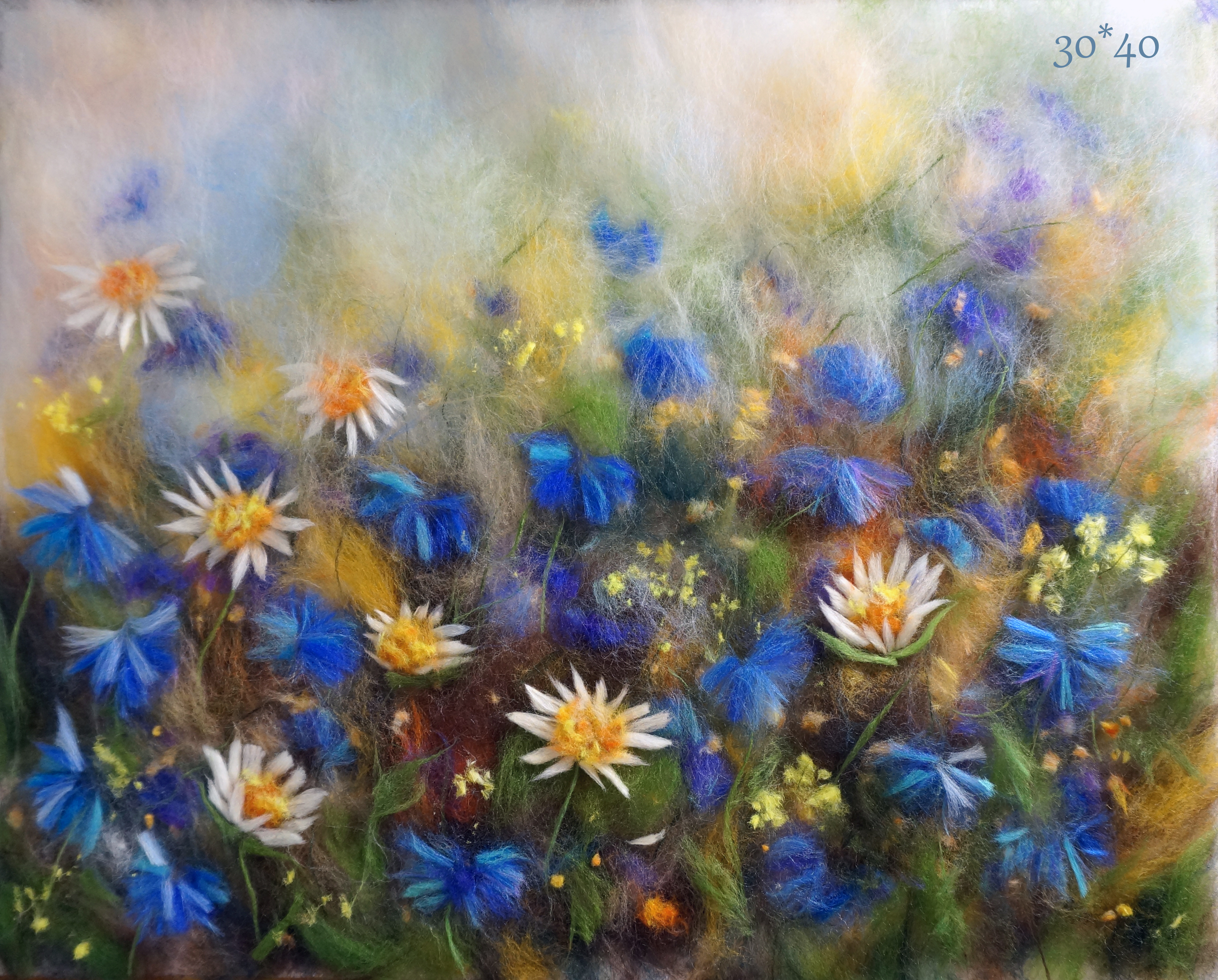 Wool painting, Wall art, Handmade wool art, Original felted | Inspire ...