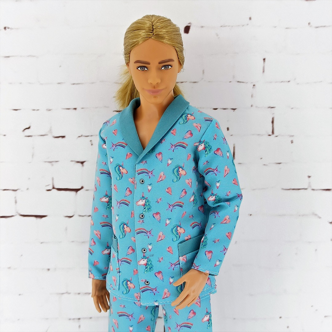 Blue pajamas for Ken doll and other similar dolls (Unicorn p | Inspire ...